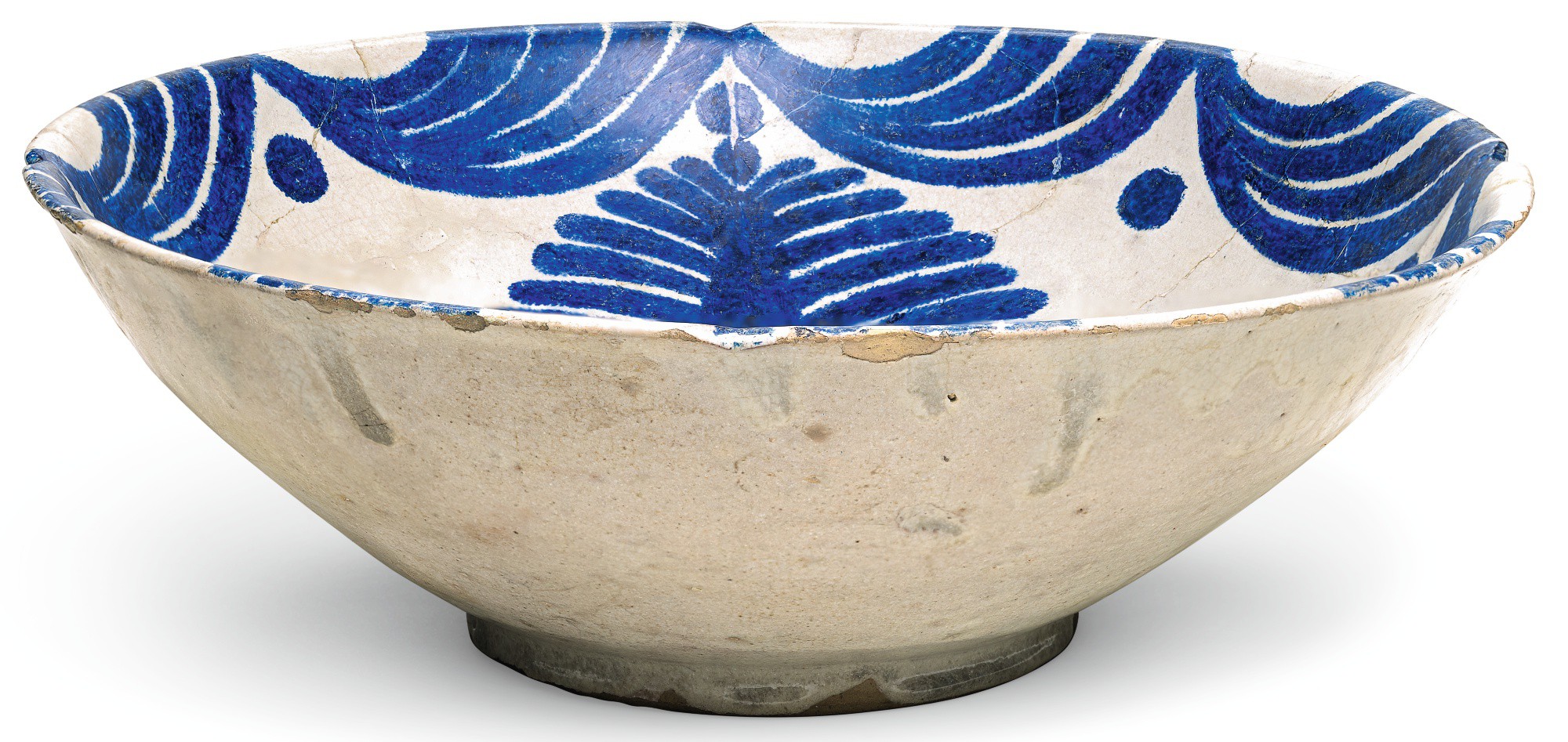 A LARGE ABBASID TIN-GLAZED POTTERY BOWL, IRAQ, 9TH CENTURY | Arts of ...