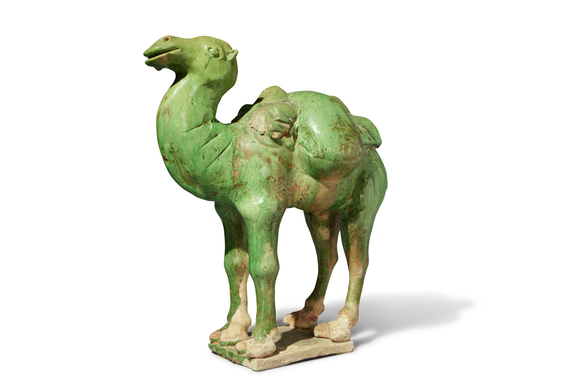 A green-glazed pottery Bactrian camel, Tang Dynasty | 唐 綠釉駱駝 ...