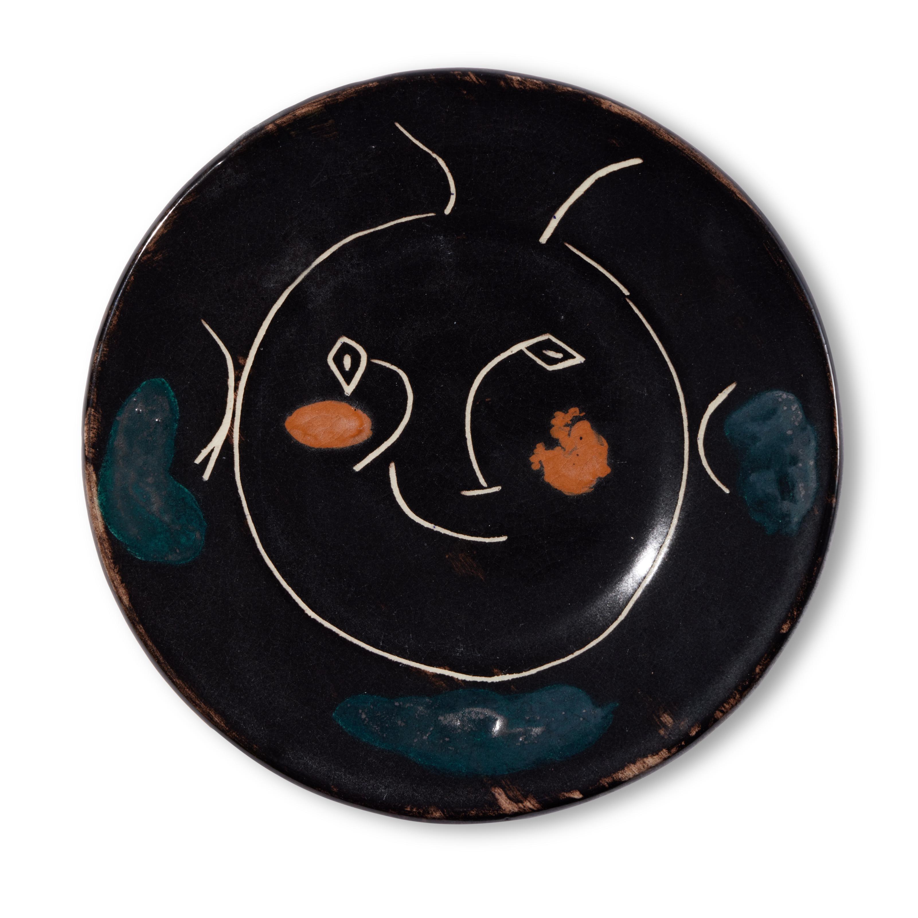 Service visage noir: plate I (A. R. 44) | Picasso Ceramics Online ...