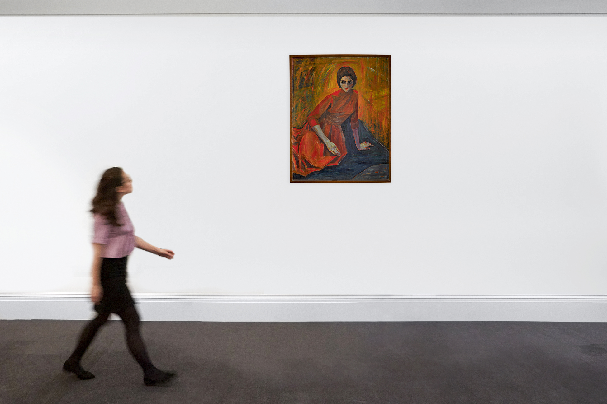 MAHMOUD SABRI | PORTRAIT OF BASIMA AL BAHRANI | 20th Century Art ...