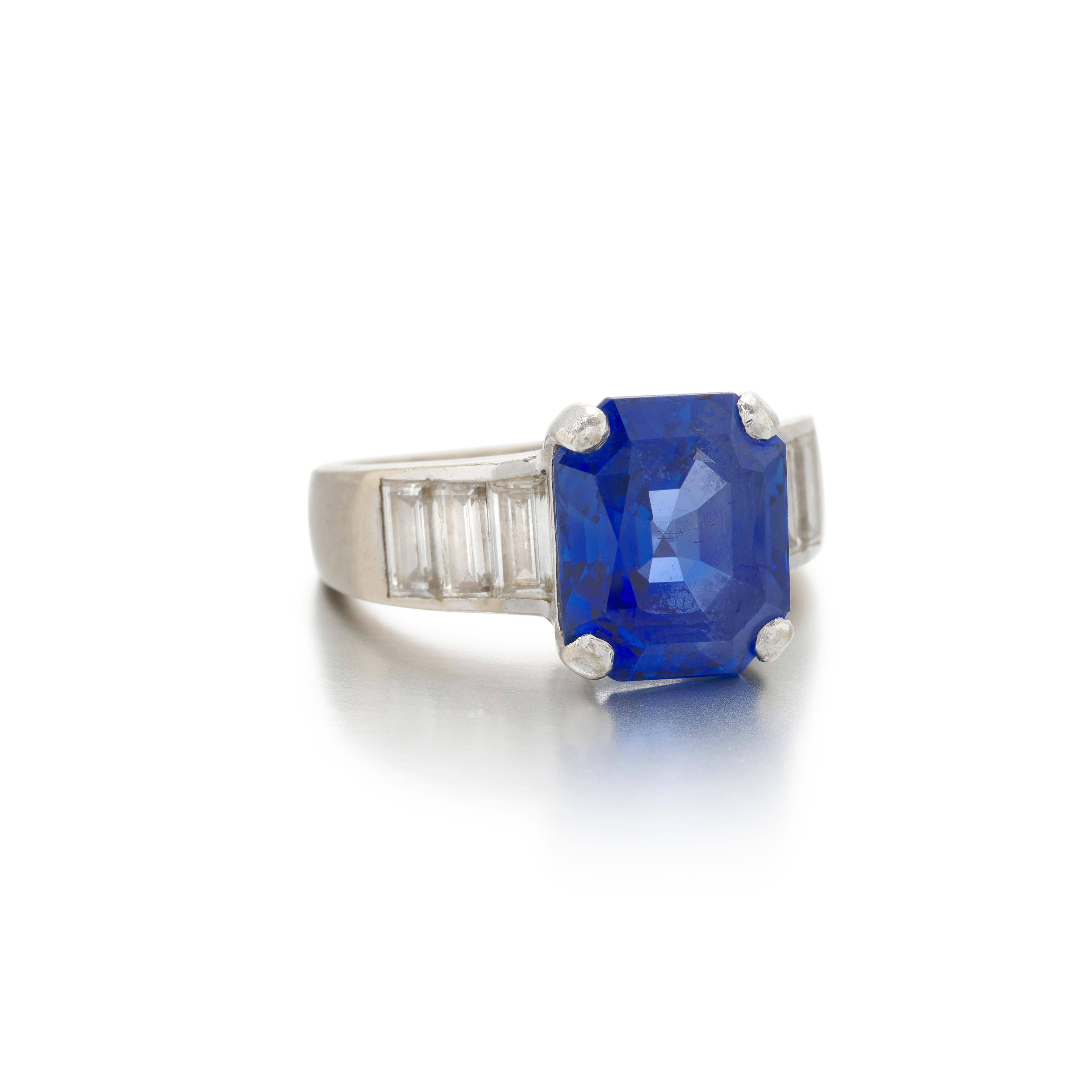 Sapphire and diamond ring (Anello con zaffiro e diamanti) | Fine Jewels ...