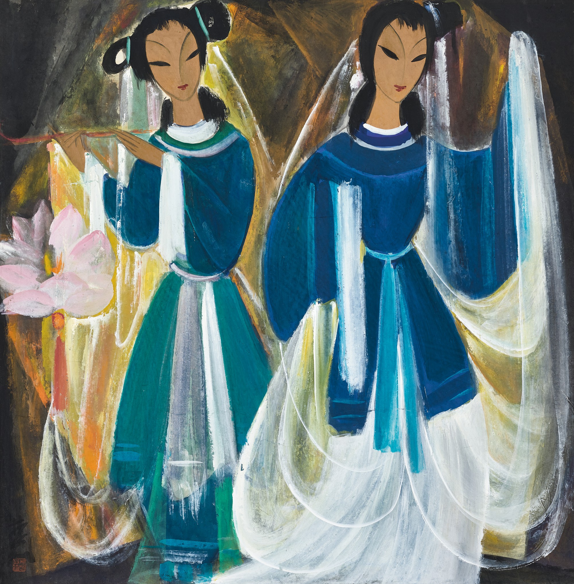 Lin Fengmian 林風眠 | Opera Personae 寶蓮燈 | Fine Chinese Paintings | 2021 ...