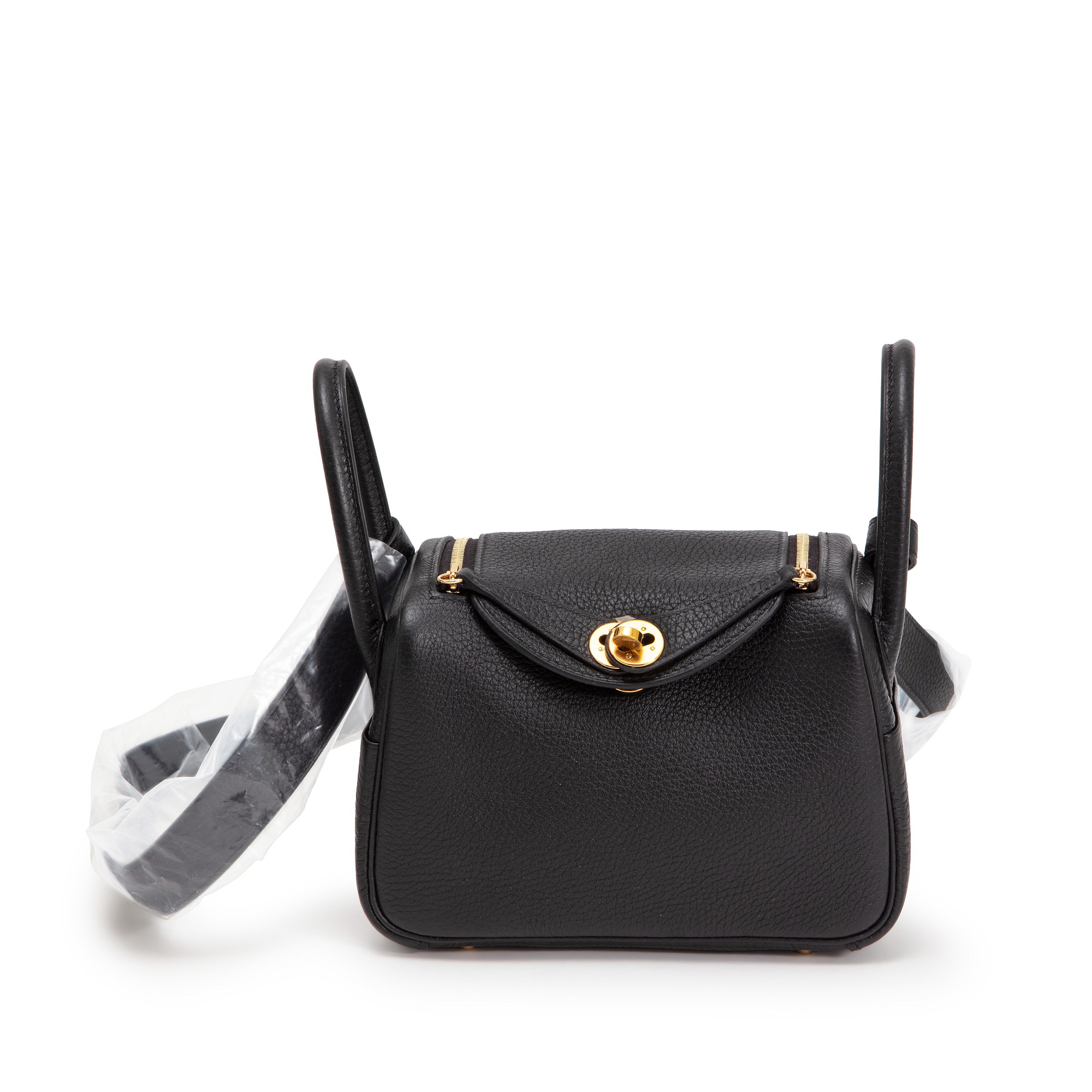 Black Clemence Mini Lindy 20 Gold Hardware, 2021 | Handbags ...