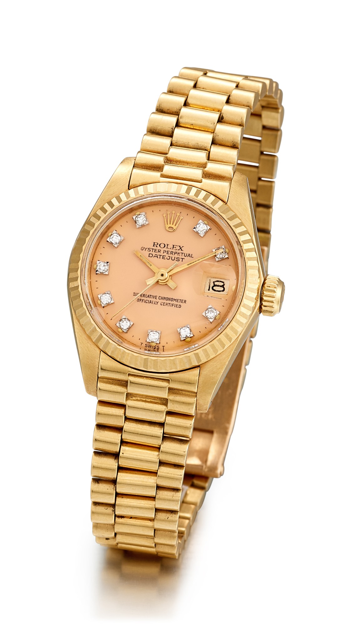 ROLEX | DATEJUST, REFERENCE 6917 A YELLOW GOLD AND DIAMOND-SET ...