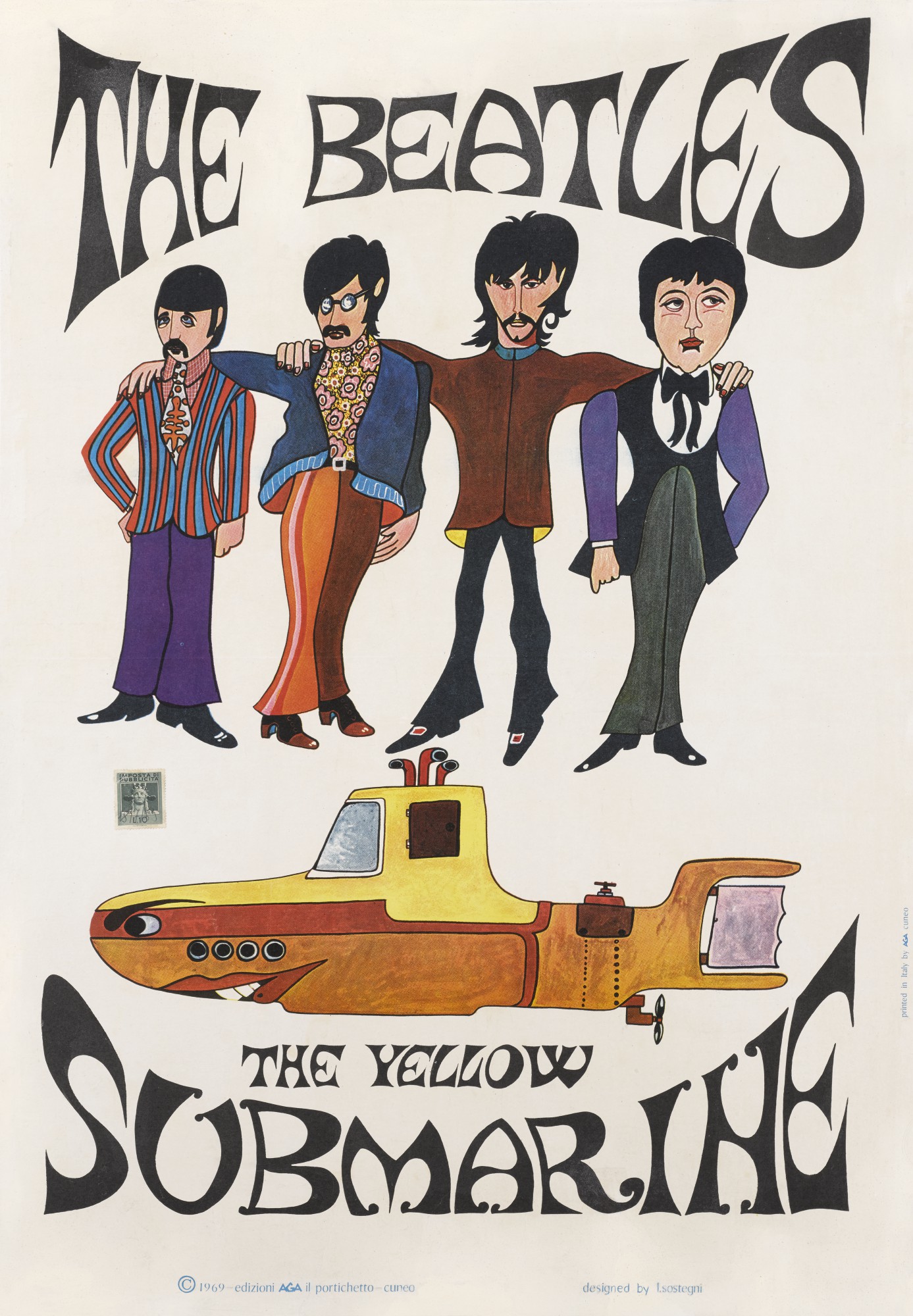 YELLOW SUBMARINE 1968 POSTER ITALIAN Original Film Posters Online YELLOW SUBMARINE 1968 POSTER ITALIAN Original Film Posters Online