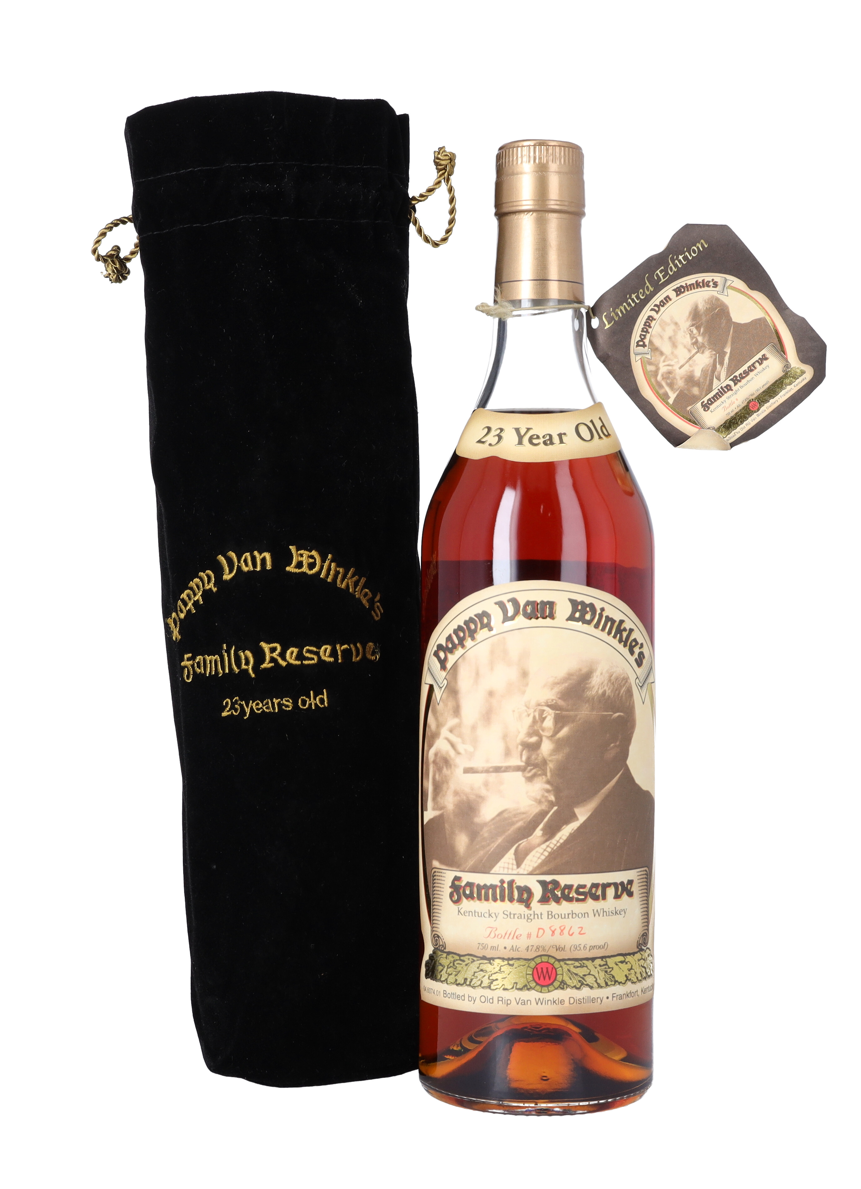 Pappy Van Winkle's 23 Year Old Family Reserve 95.6 proof NV (1 BT75 ...