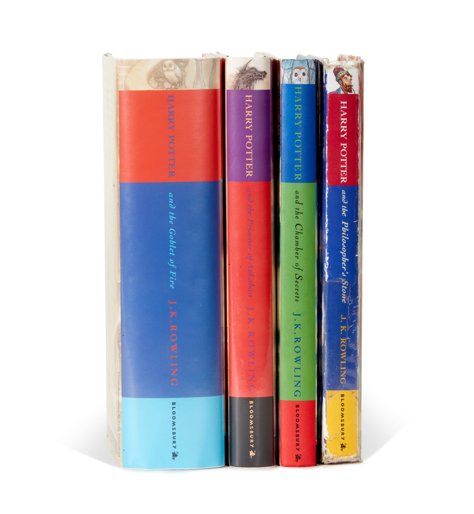 J.K. Rowling | Collection of the first four Harry Potter books, 1997 ...