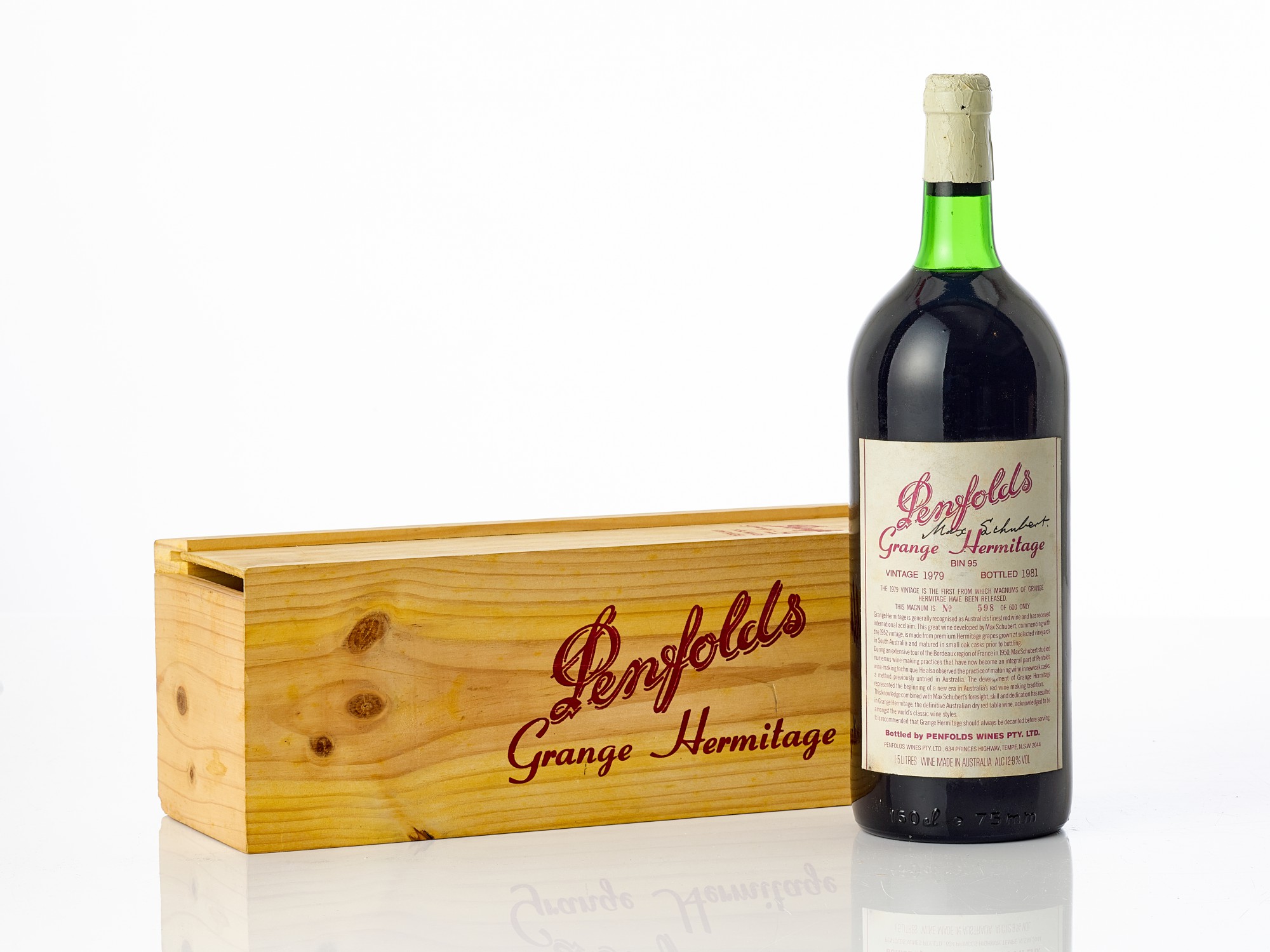Penfolds Grange, Bin 95 "Vertical" (24 MAG) | Vine | The Scholarly ...