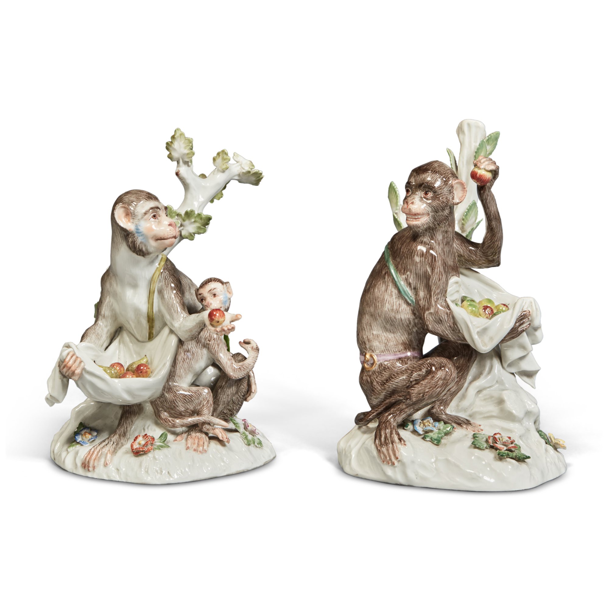 A Pair of Meissen Figures of Monkeys, 20th Century | Collecting Across ...