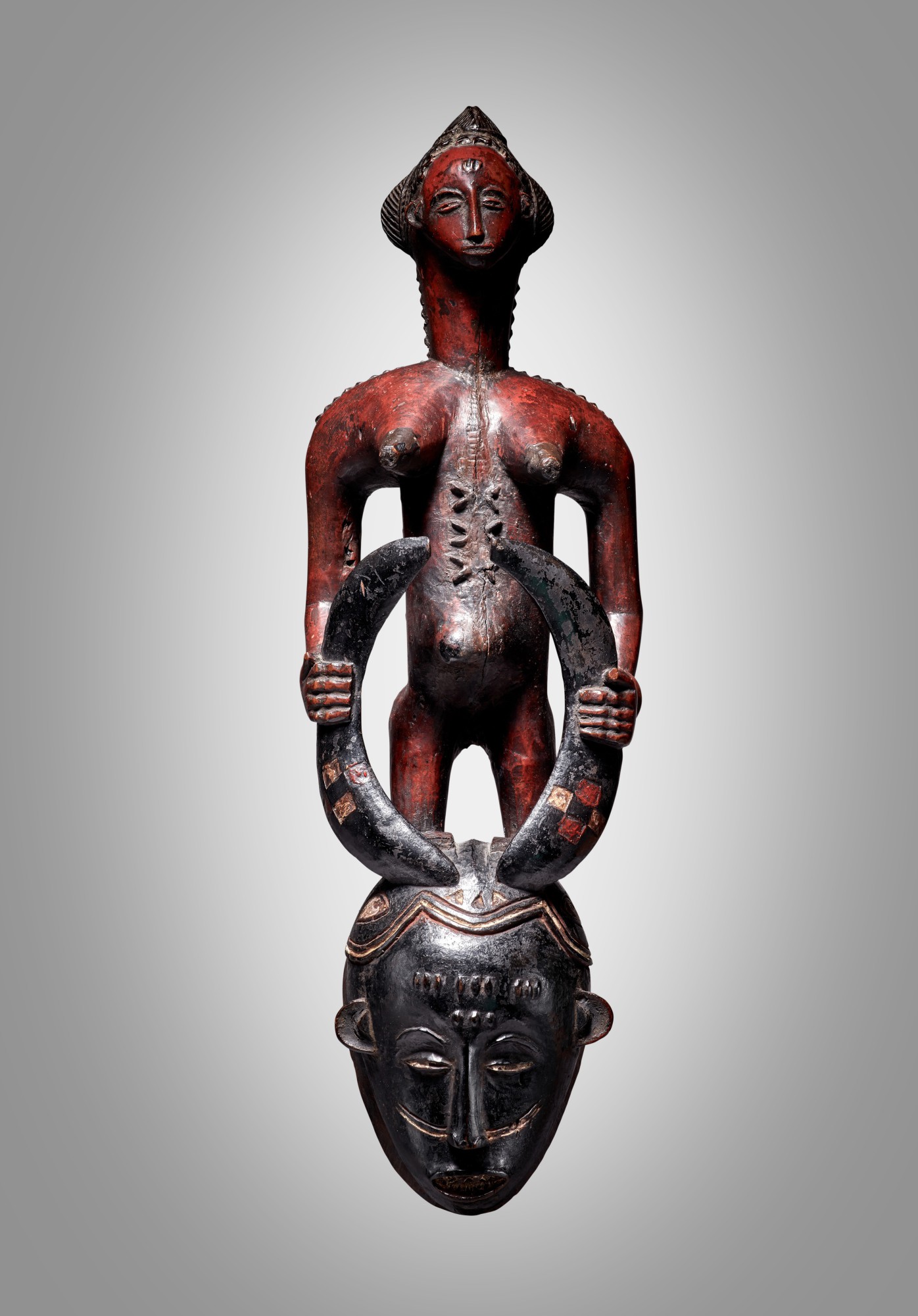 Guro Mask with Female Figure, Côte d'Ivoire | Sculpture from the ...