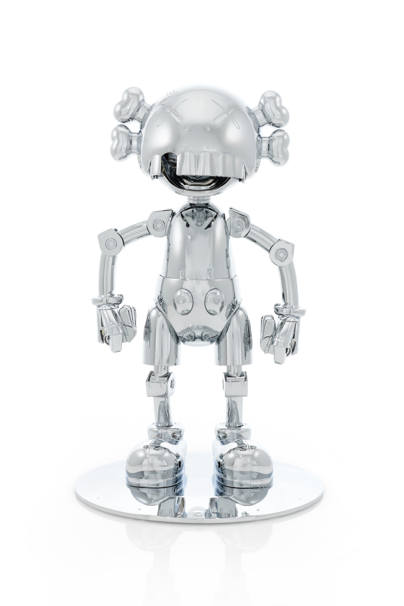 KAWS X Hajime Sorayama No Future Companion (Silver Chrome ...