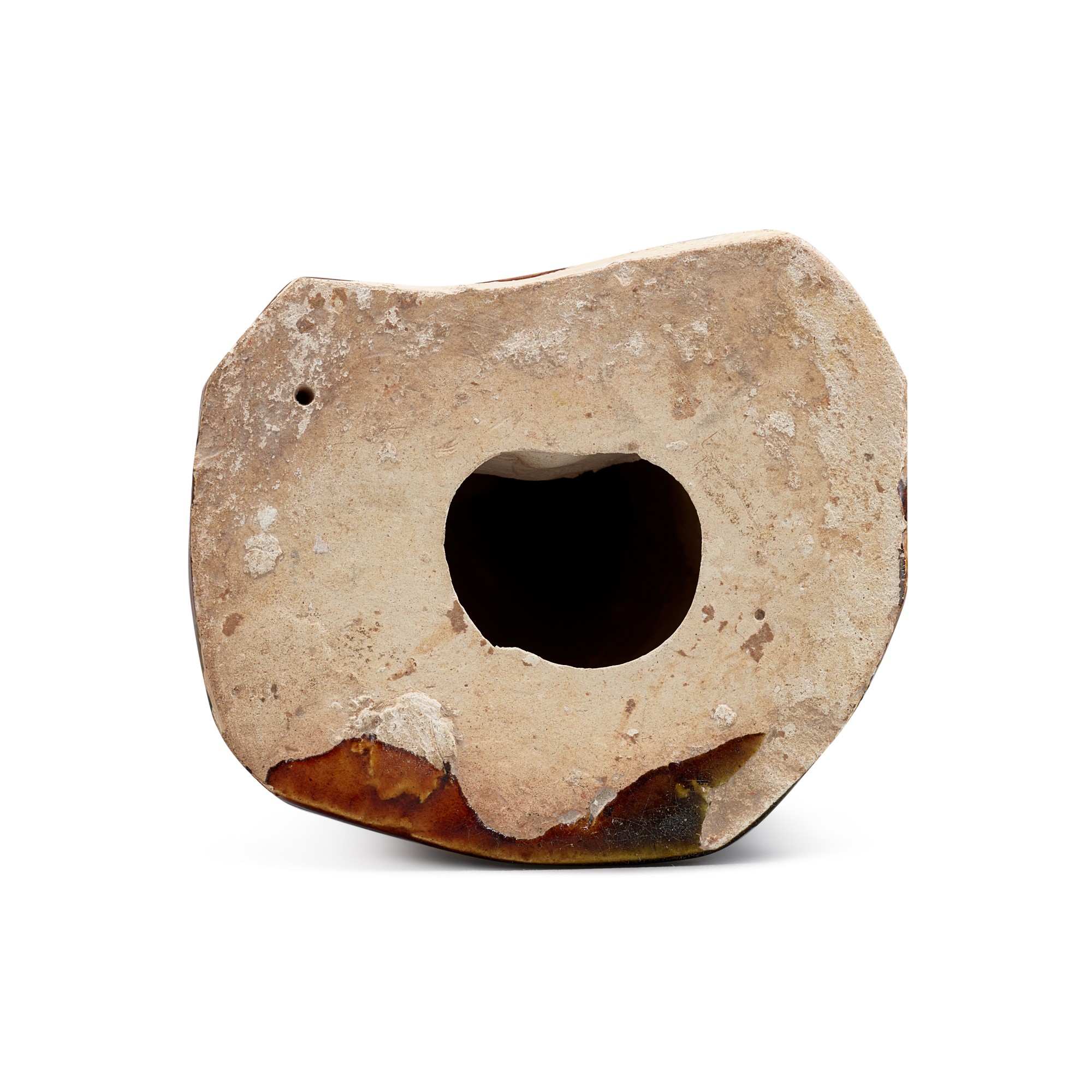 A rare blue-splashed sancai-glazed figure of a court lady Tang dynasty ...