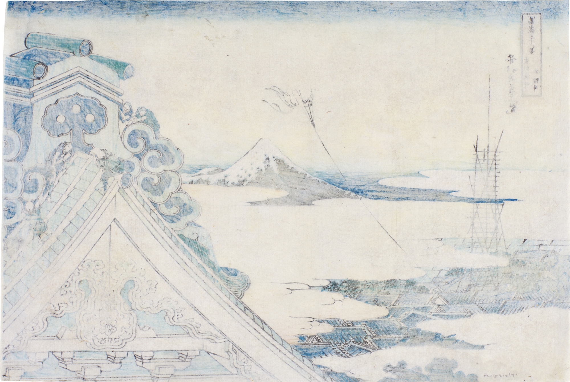 Katsushika Hokusai (1760-1849) | Hongan-ji Temple at Asakusa in Edo (Toto Asakusa hongan-ji ...