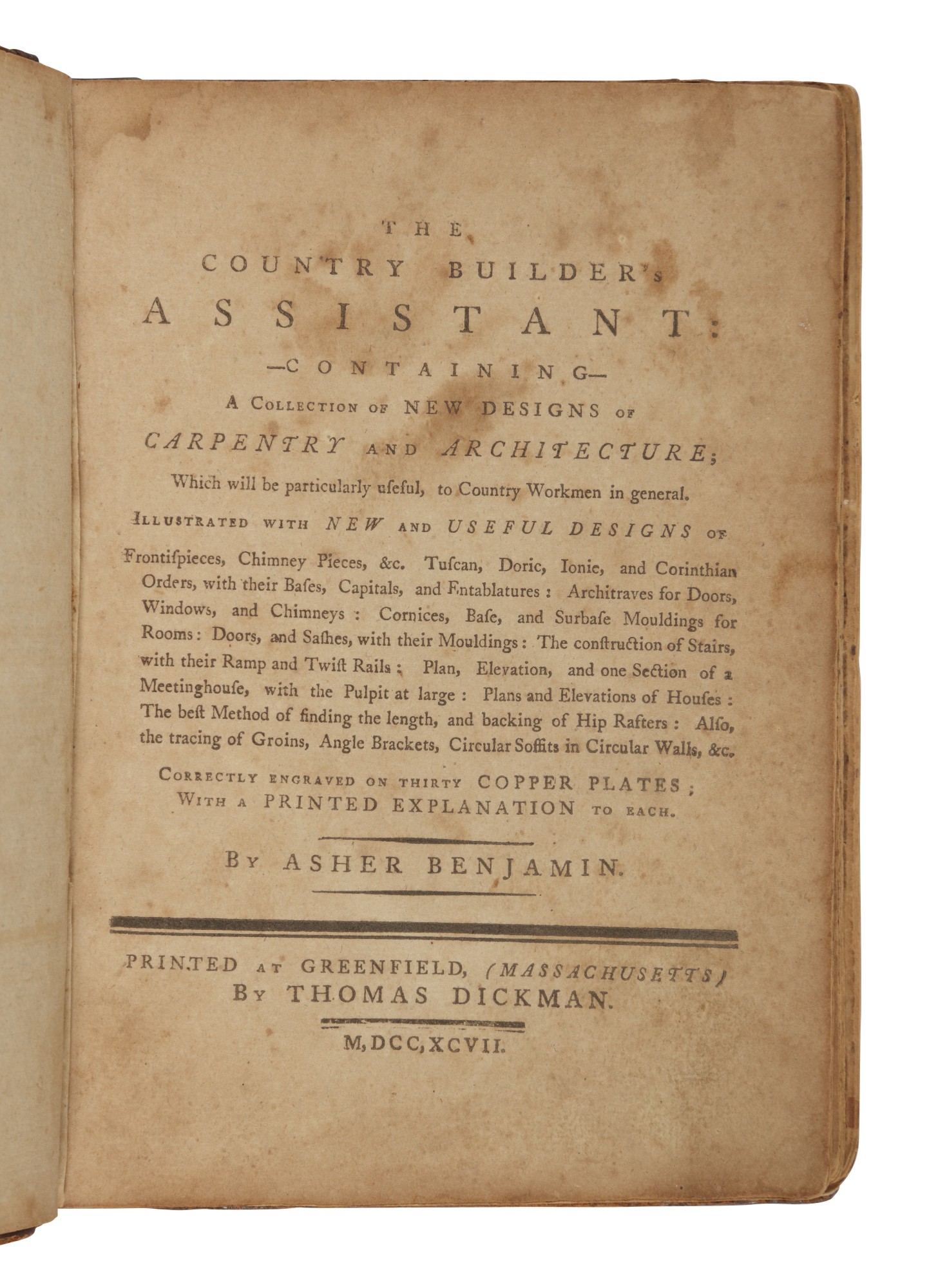 Benjamin, Asher | A cornerstone of American arts | The Passion of ...