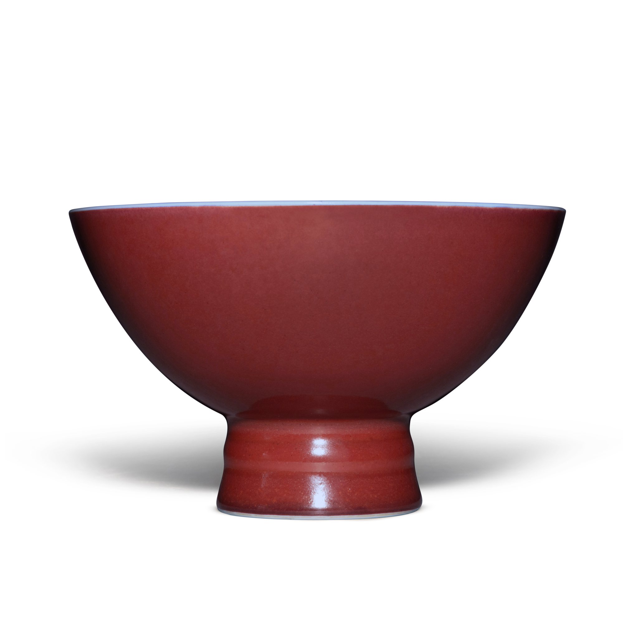 A copper-red-glazed stem bowl, Seal mark and period of Yongzheng | 清雍正 ...