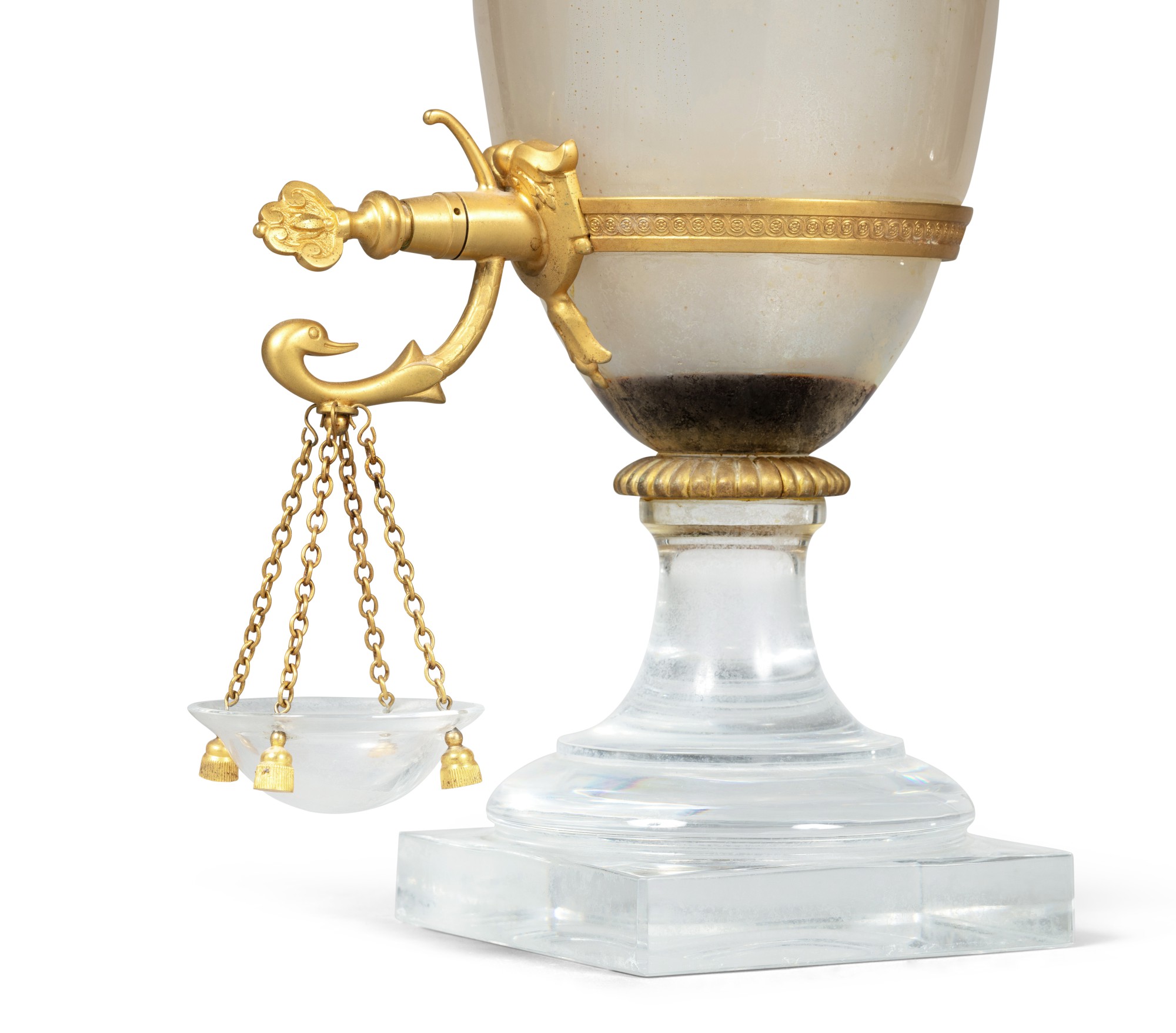 Baccarat for Caron, Perfume fountain in crystal and gilt bronze ...