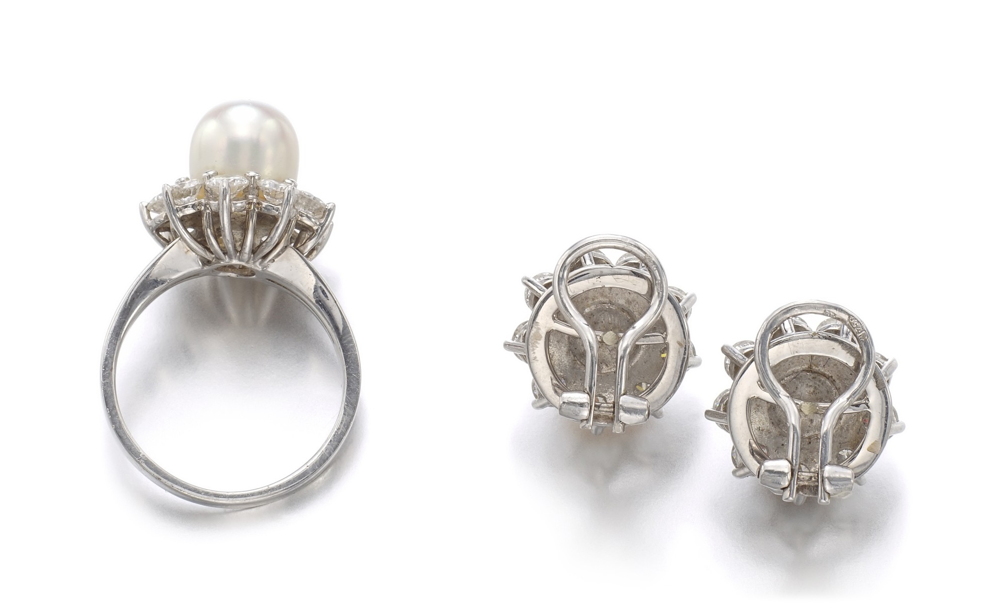 CULTURED PEARL AND DIAMOND DEMI-PARURE | Jewels Online | Jewellery ...