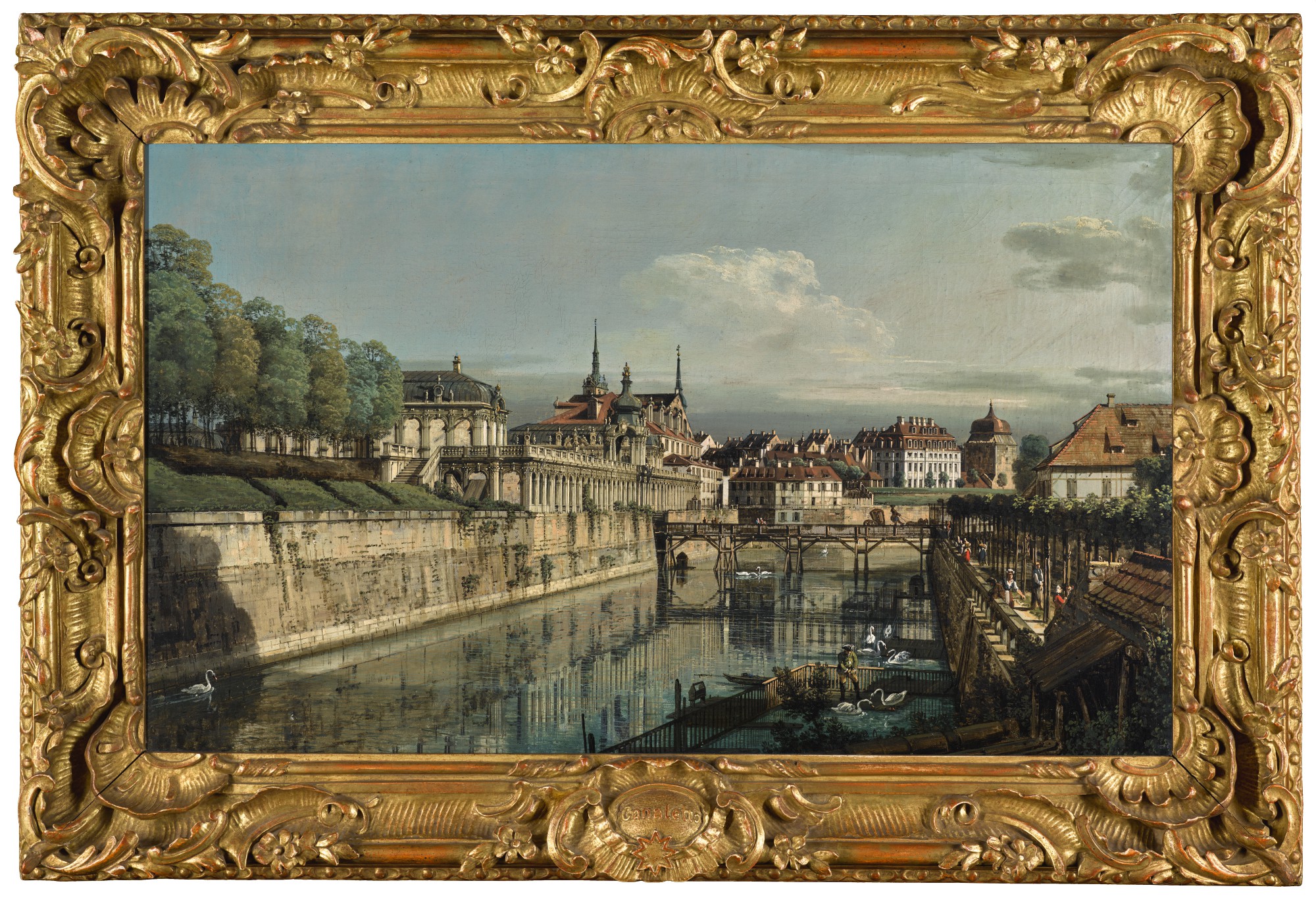 BERNARDO BELLOTTO | DRESDEN, A VIEW OF THE MOAT OF THE ZWINGER ...