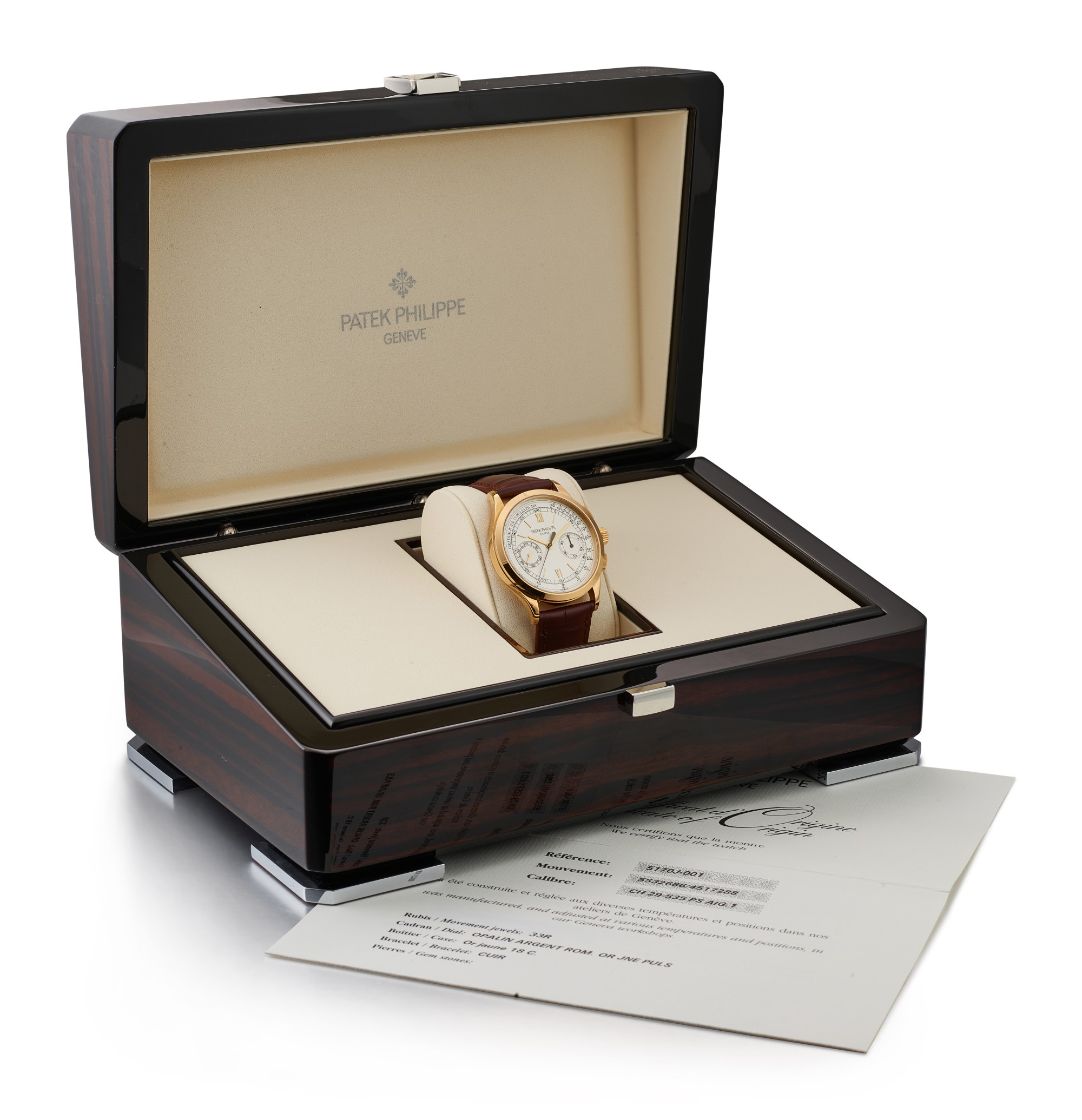 PATEK PHILIPPE | REFERENCE 5170, A YELLOW GOLD CHRONOGRAPH WRISTWATCH ...