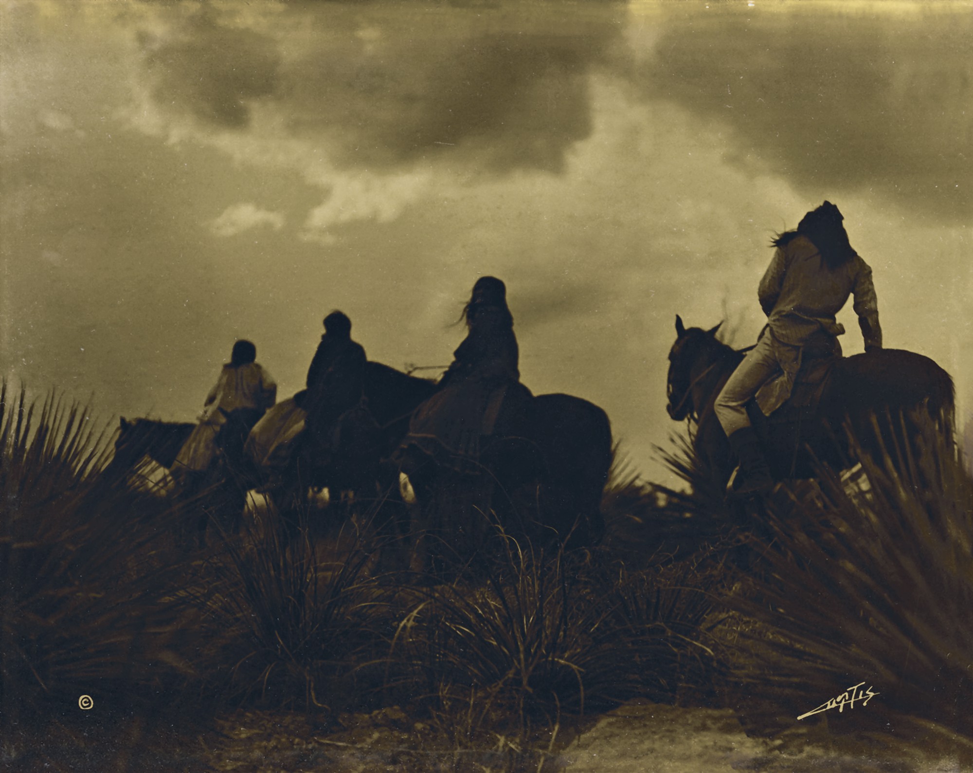 EDWARD S. CURTIS | BEFORE THE STORM (APACHE) | Legends, Landscapes, and ...