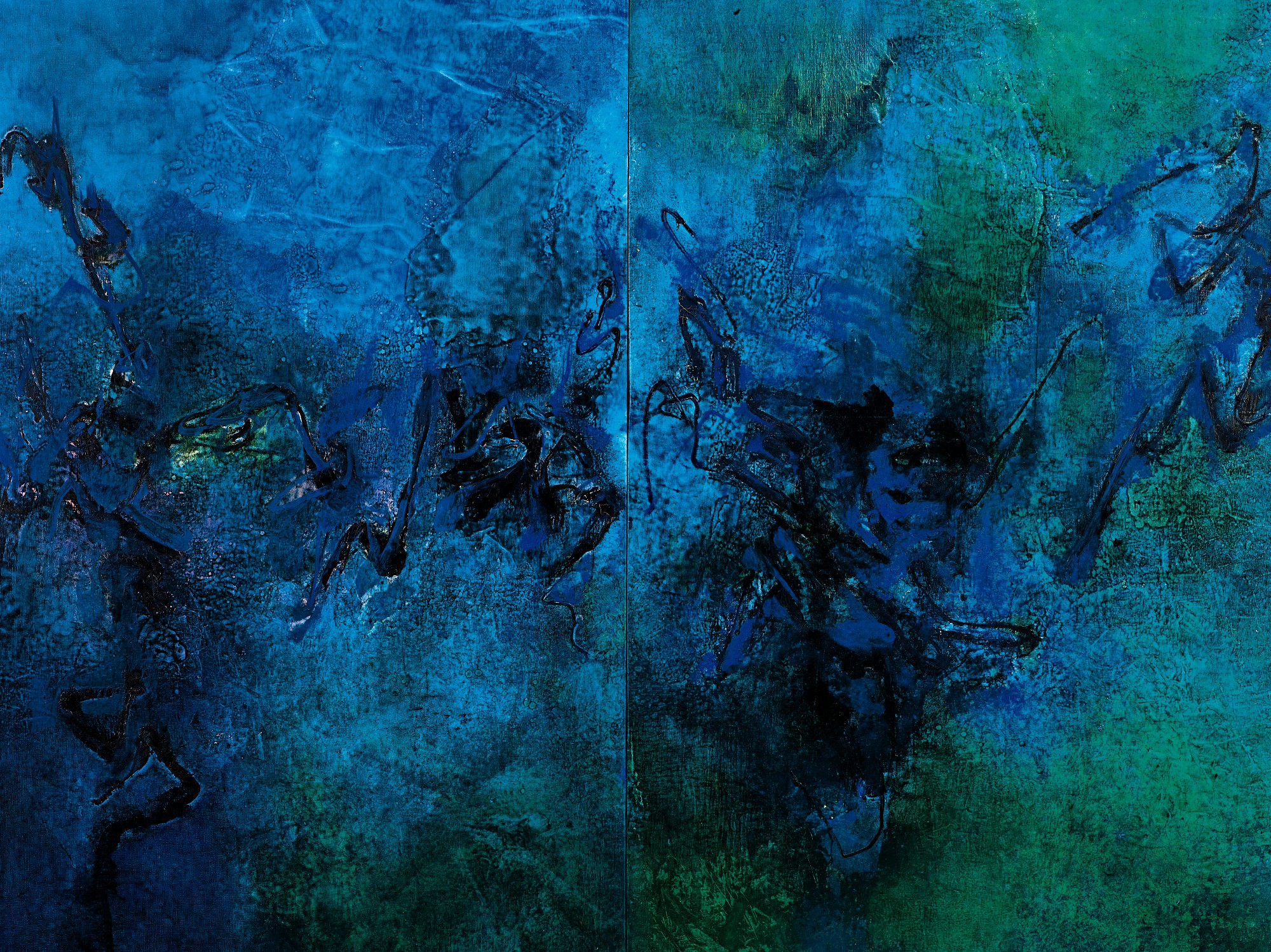 LALAN 謝景蘭 | LES FORMES SORTENT DU BLEU ET DU VERT 從藍綠中產生的形象 | Modern ...