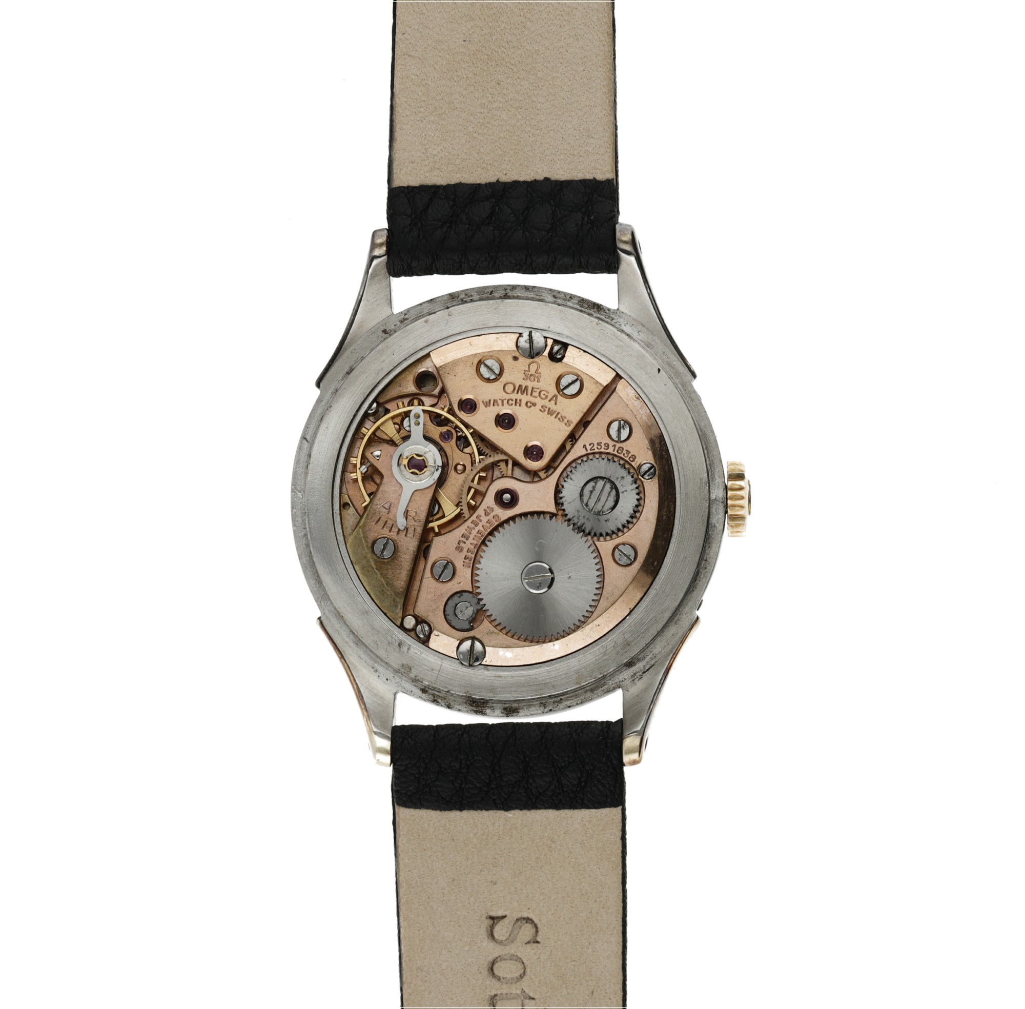 OMEGA | REFERENCE 2606-2 A STAINLESS STEEL AND PLATED GOLD TRIPLE ...