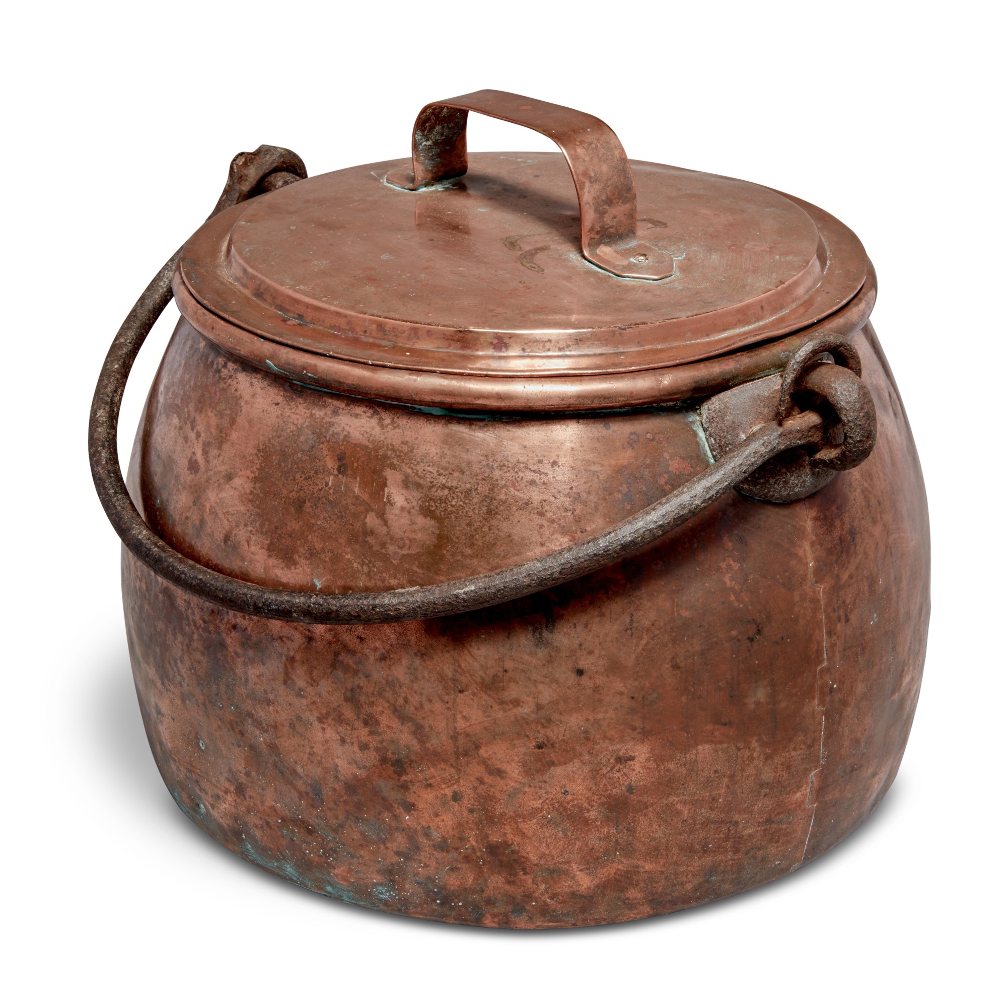 Rare Large Copper Covered 'Pudding' Pot, Southeastern Pennsylvania ...