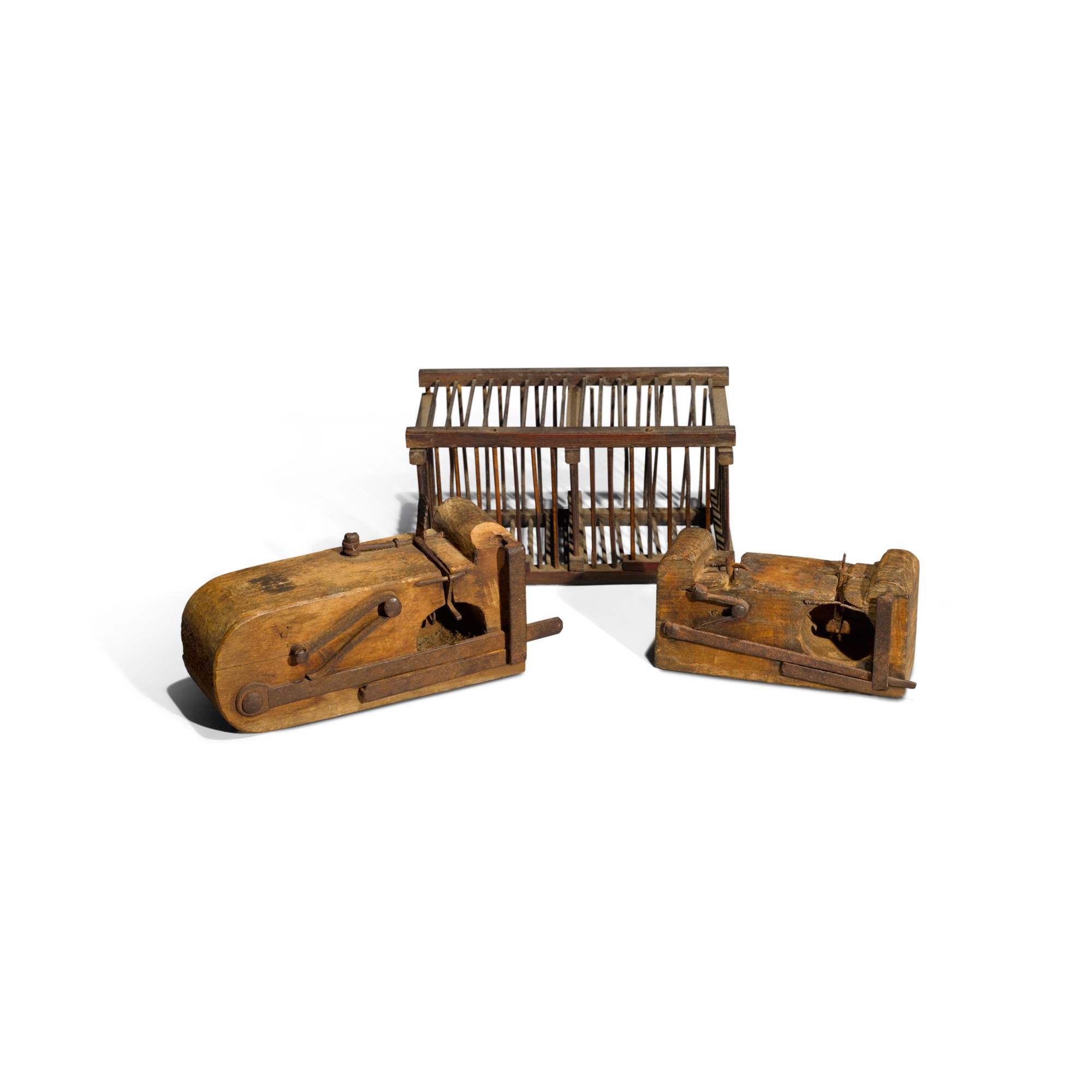 Group of Three American Wooden Mouse Traps, 19th Century | The William ...