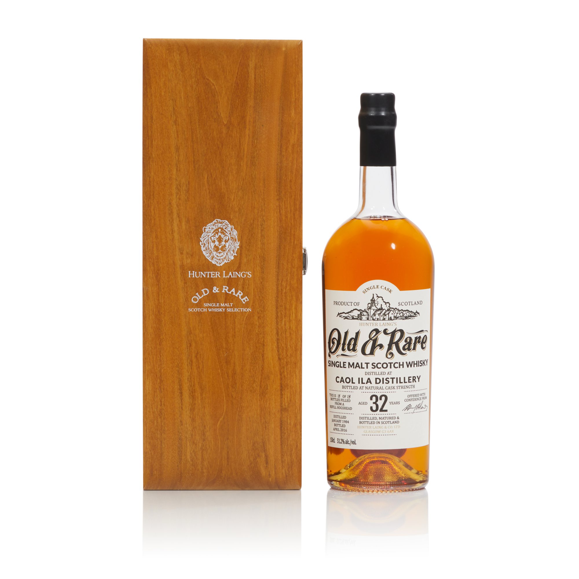 Caol Ila Hunter Laing Old & Rare 32 Year Old 51.2 abv 1984 (1 BT150 ...