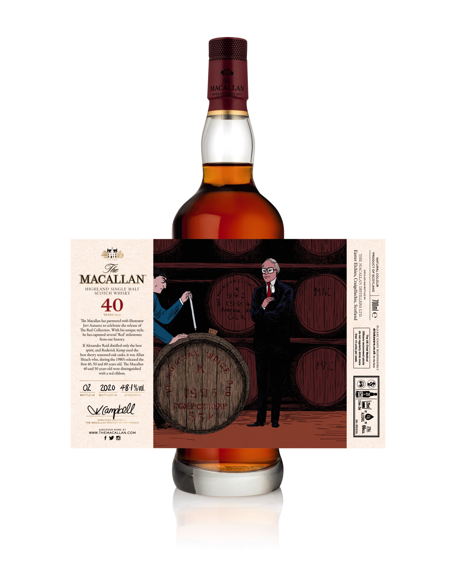 The Macallan Red Collection with Exclusive Labels Illustrated by Javi ...