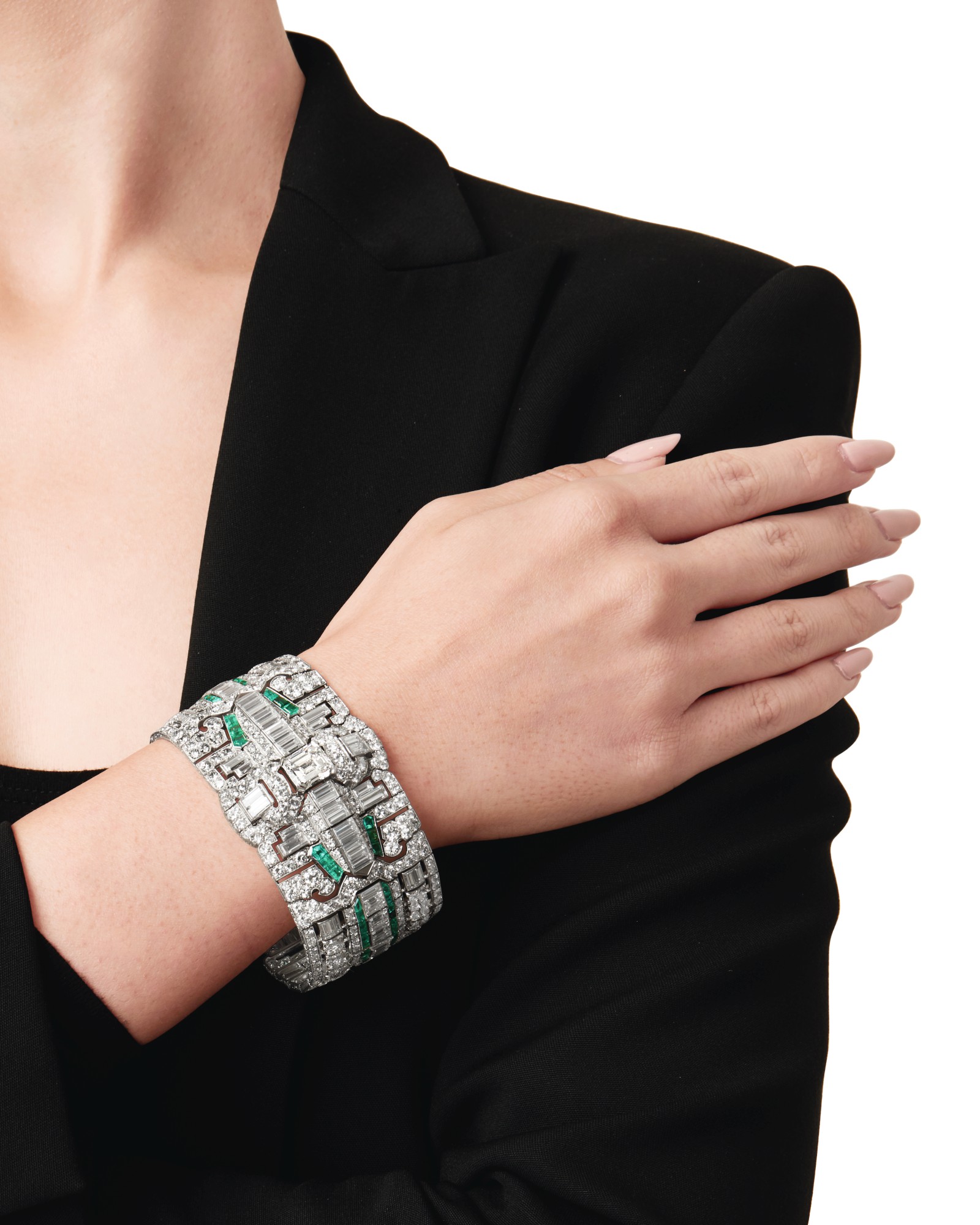 Gattle | Emerald and Diamond Bracelet | Important Jewels | | Sotheby's