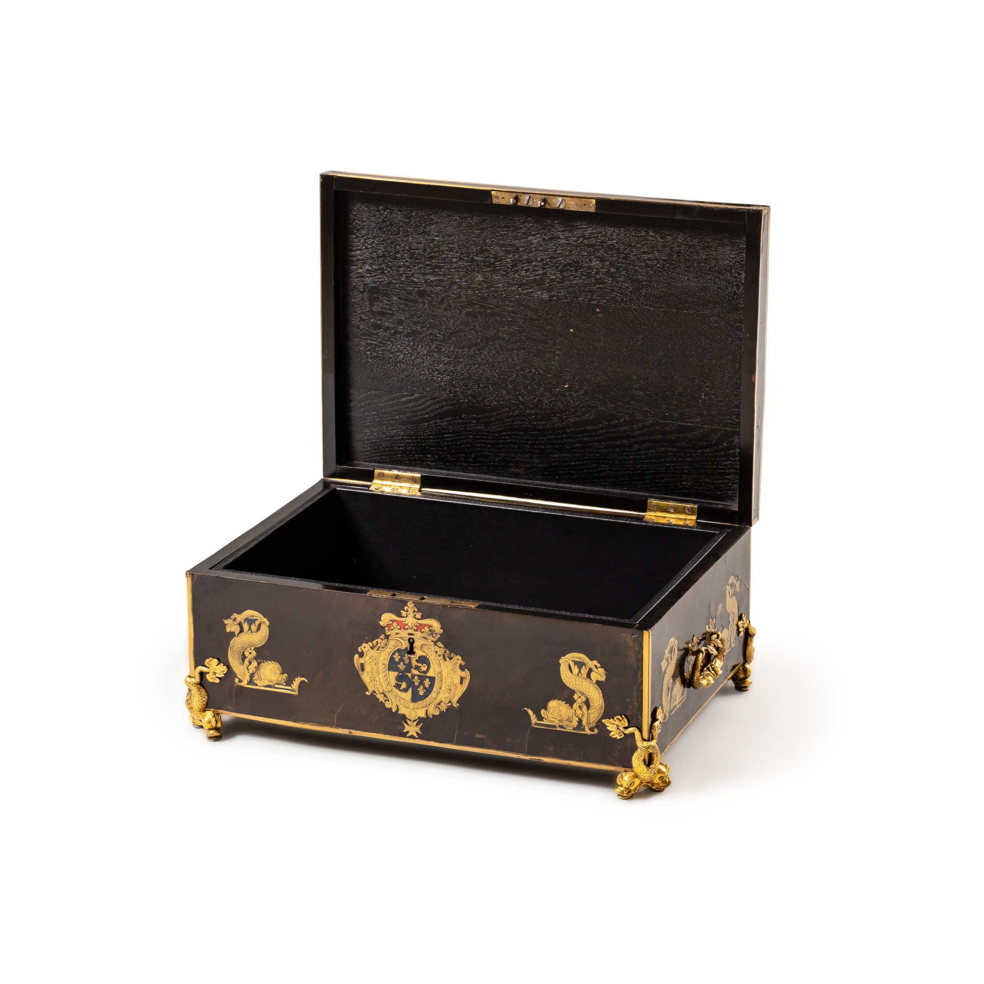 A Royal Louis XIV casket, circa 1690, attributed to Alexandre-Jean ...