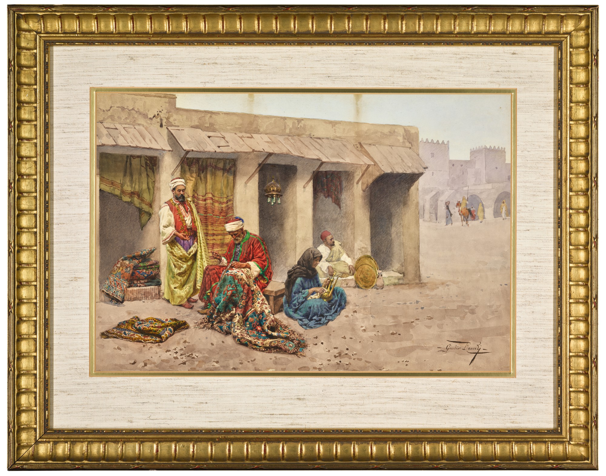 GIULIO ROSATI | THE CARPET MENDER | The Orientalist Sale | 2020 | Sotheby's