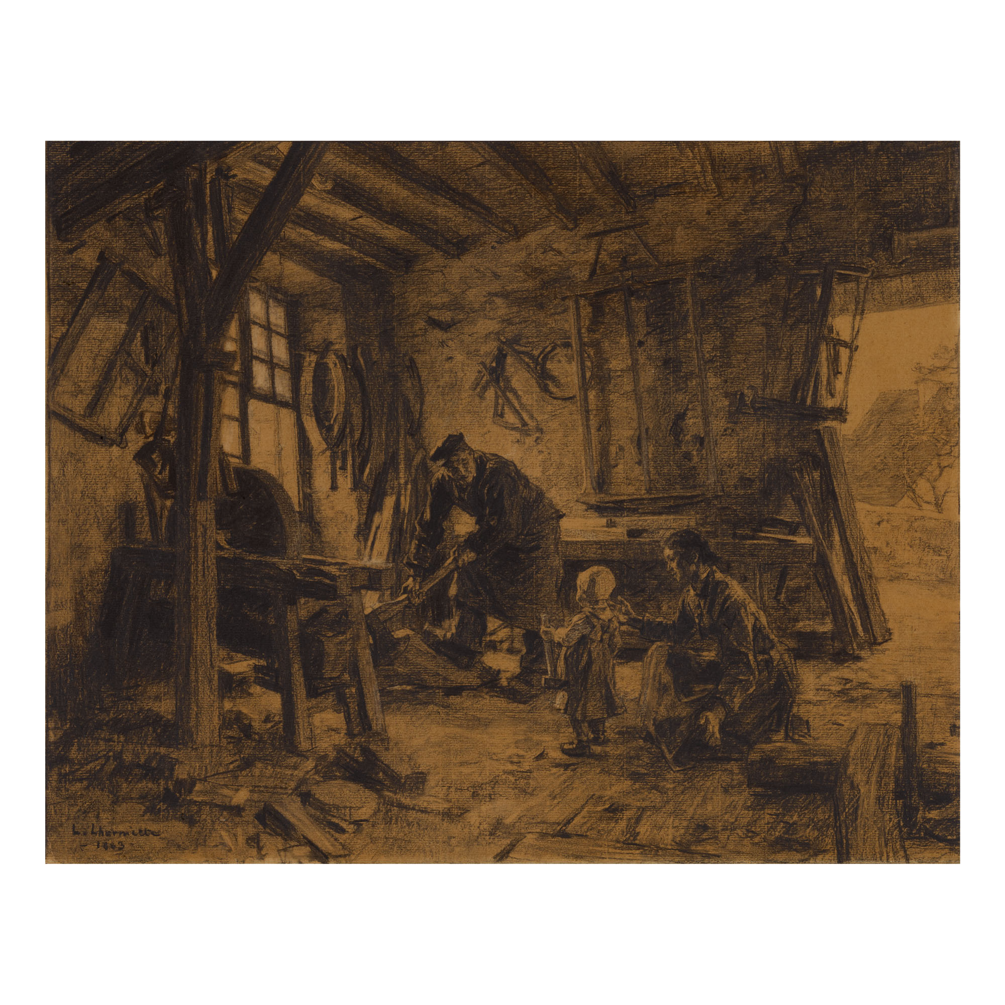 LÉON-AUGUSTIN LHERMITTE | LE CHARRON | European Paintings, Drawings and ...