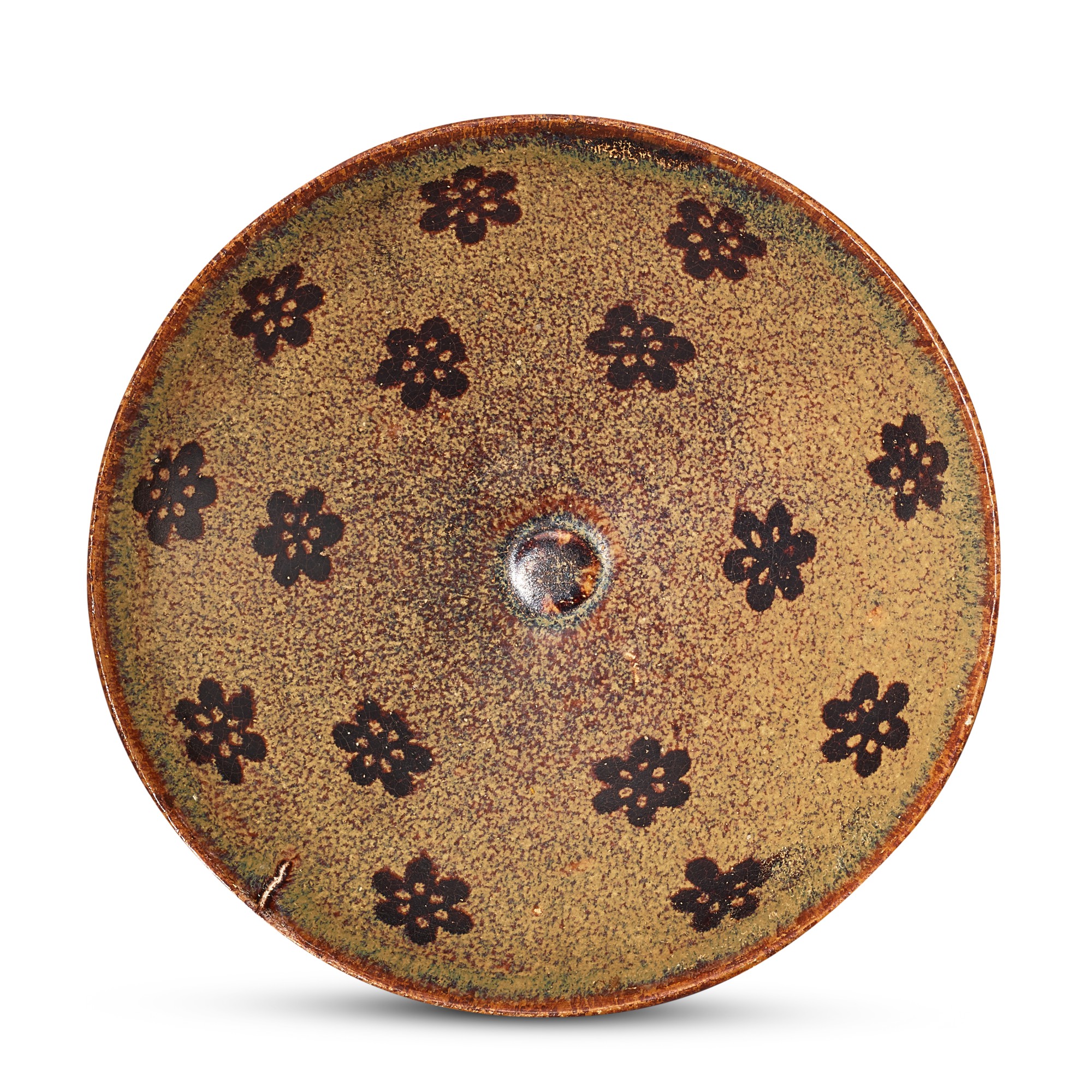 A Jizhou 'papercut' 'prunus' bowl, Southern Song dynasty 南宋 吉州窰剪紙貼梅花紋盌 ...