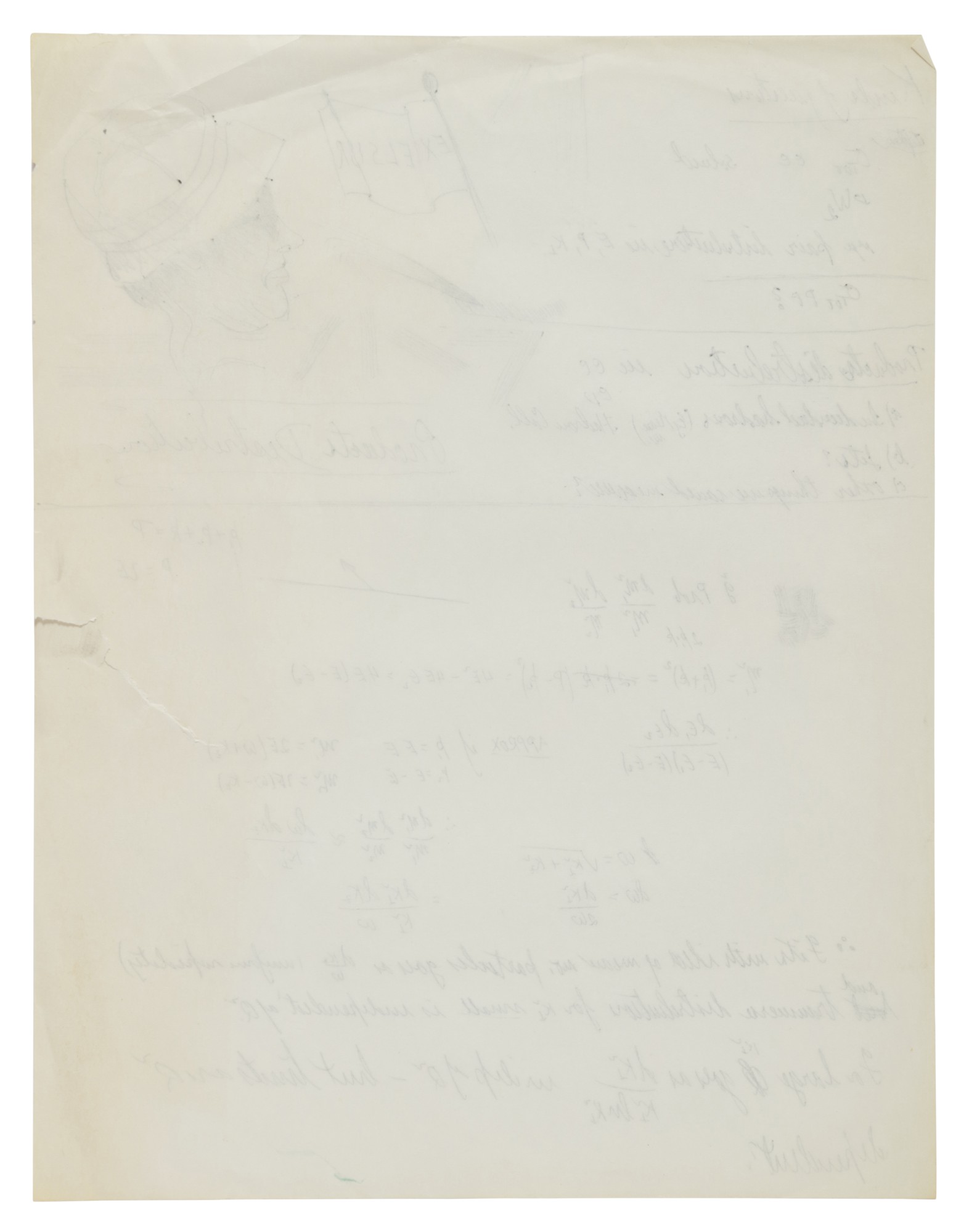 Feynman, Richard P. Autograph Manuscript On Particle Physics, With ...