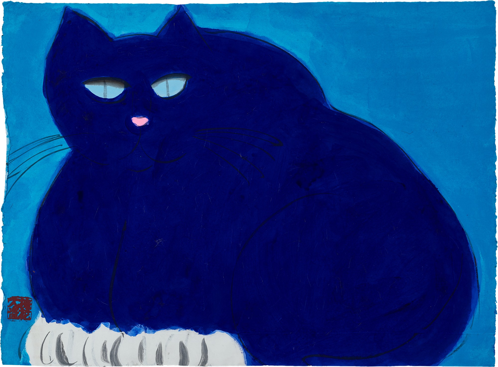 Walasse Ting 丁雄泉 | Cat 貓 | Modern Art Online: From Zao Wou-Ki to Le Pho ...