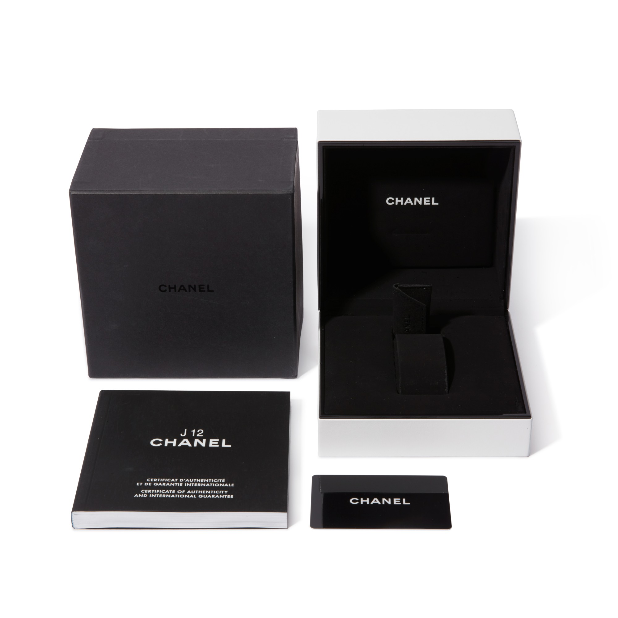 J12, A ceramic and pink gold wristwatch with date and bracelet, Circa ...