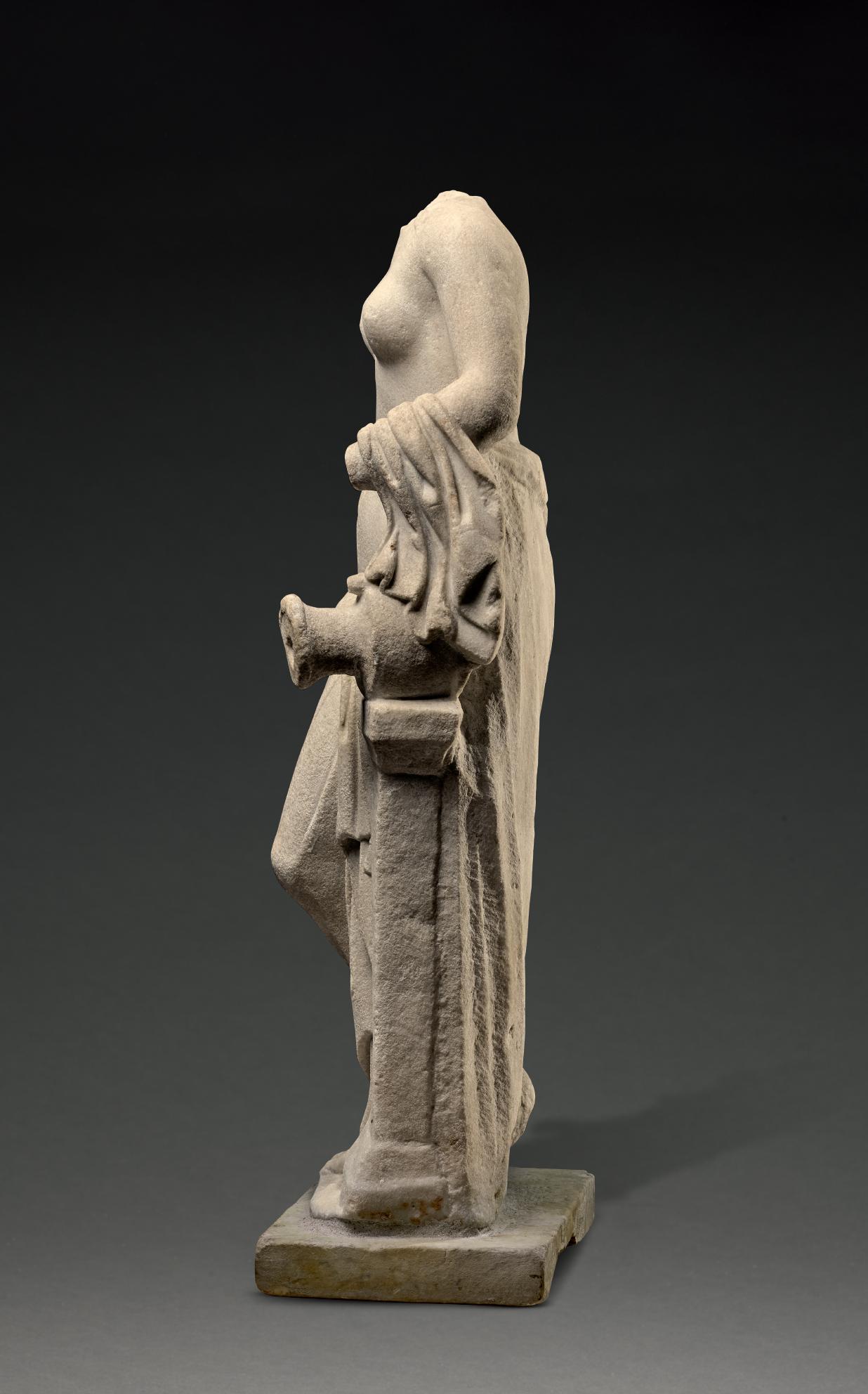 A ROMAN MARBLE FOUNTAIN FIGURE OF A NYMPH, CIRCA 2ND CENTURY A.D ...
