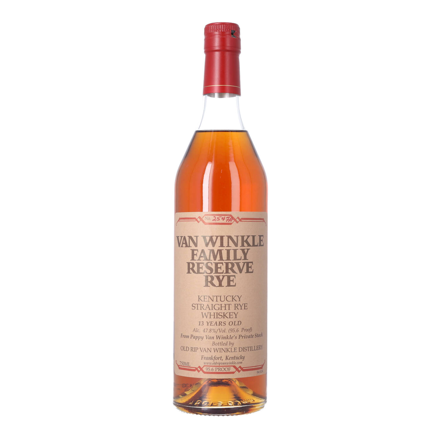 Van Winkle 13 Year Old Family Reserve Rye 95.6 proof NV (1 BT75 ...