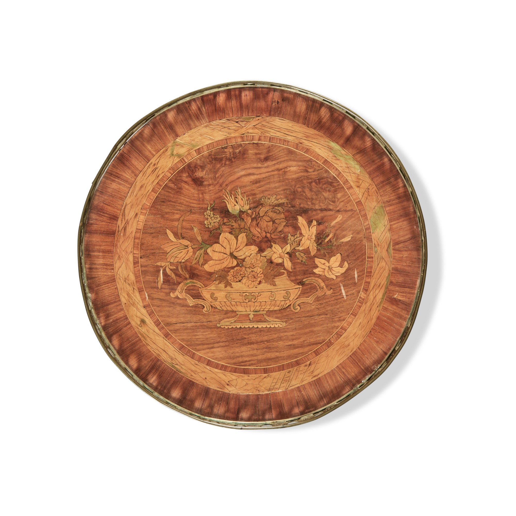 A Louis XV/Louis XVI Transitional Gilt Bronze-Mounted Amaranth and ...