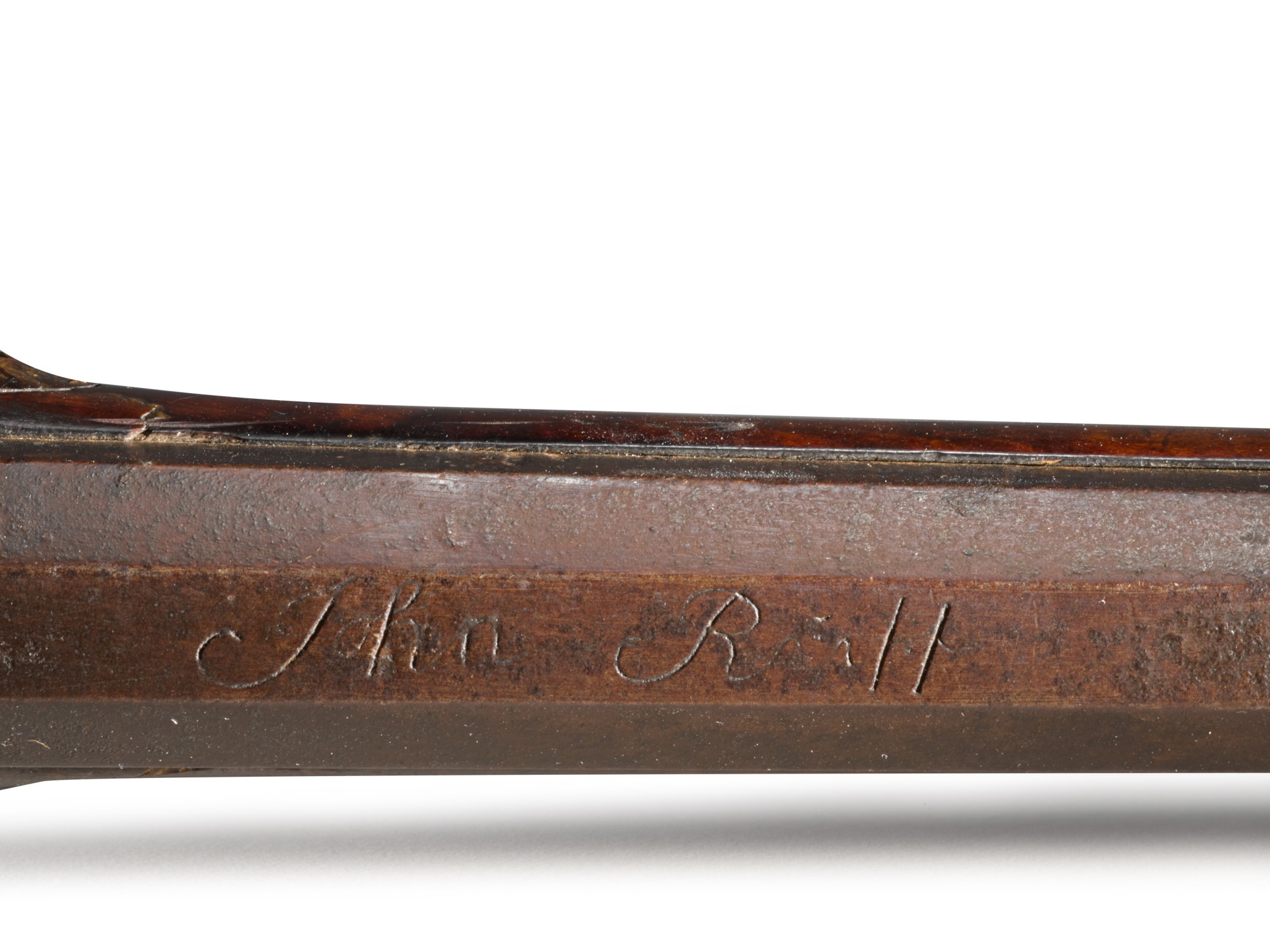 Extremely Rare and Fine Carved and Figured Maple, Engraved Brass and ...