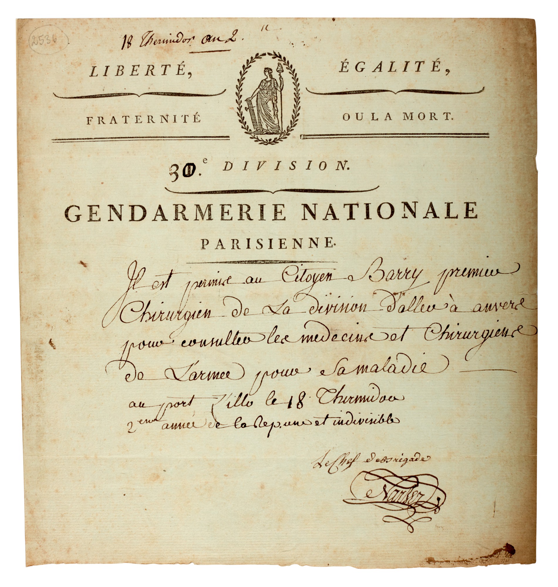 FRENCH REVOLUTION | a collection of three documents, signed by ...