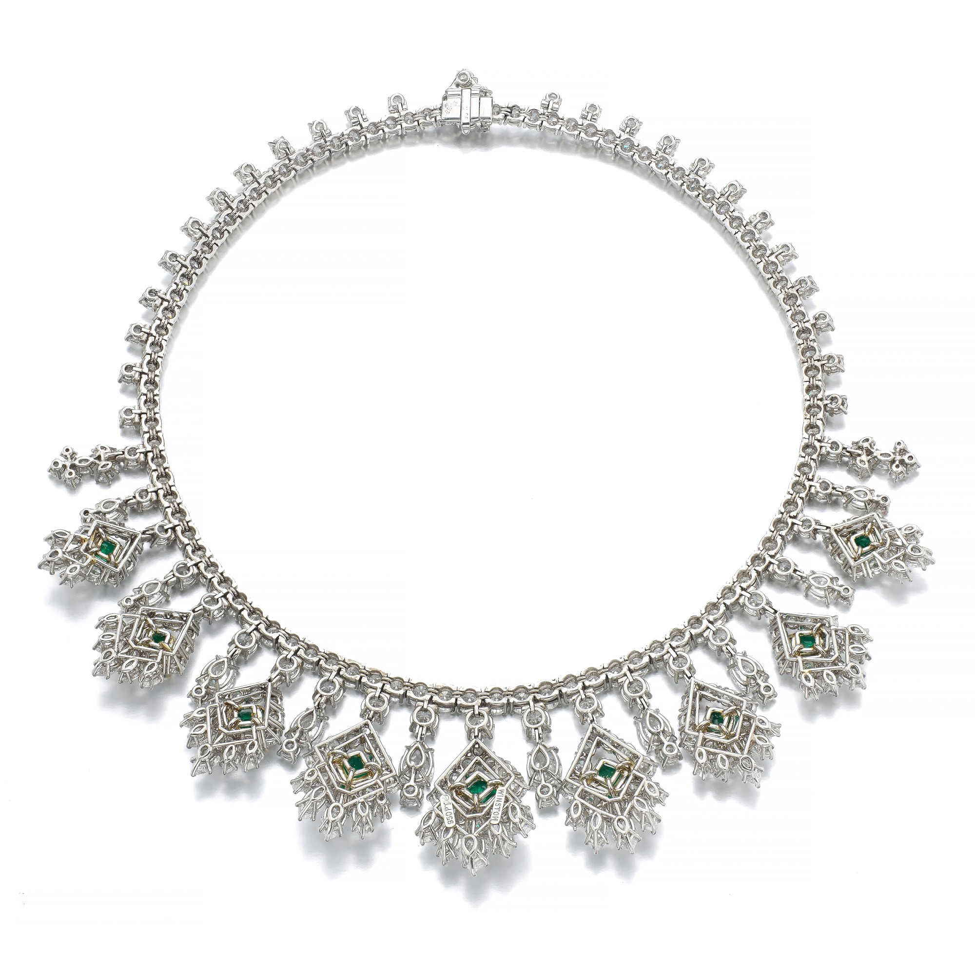 HARRY WINSTON [海瑞溫斯頓] | EMERALD AND DIAMOND NECKLACE [祖母綠配鑽石項鏈 ...