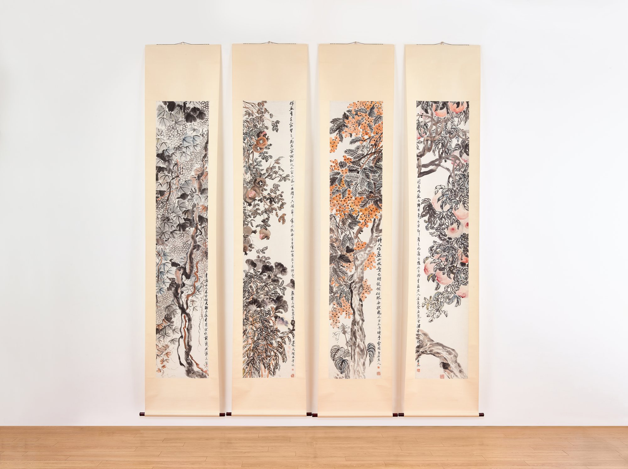 Qi Baishi, Flowers and Fruits | 齊白石 繁花碩果 | HOTUNG | 何東 The Personal ...