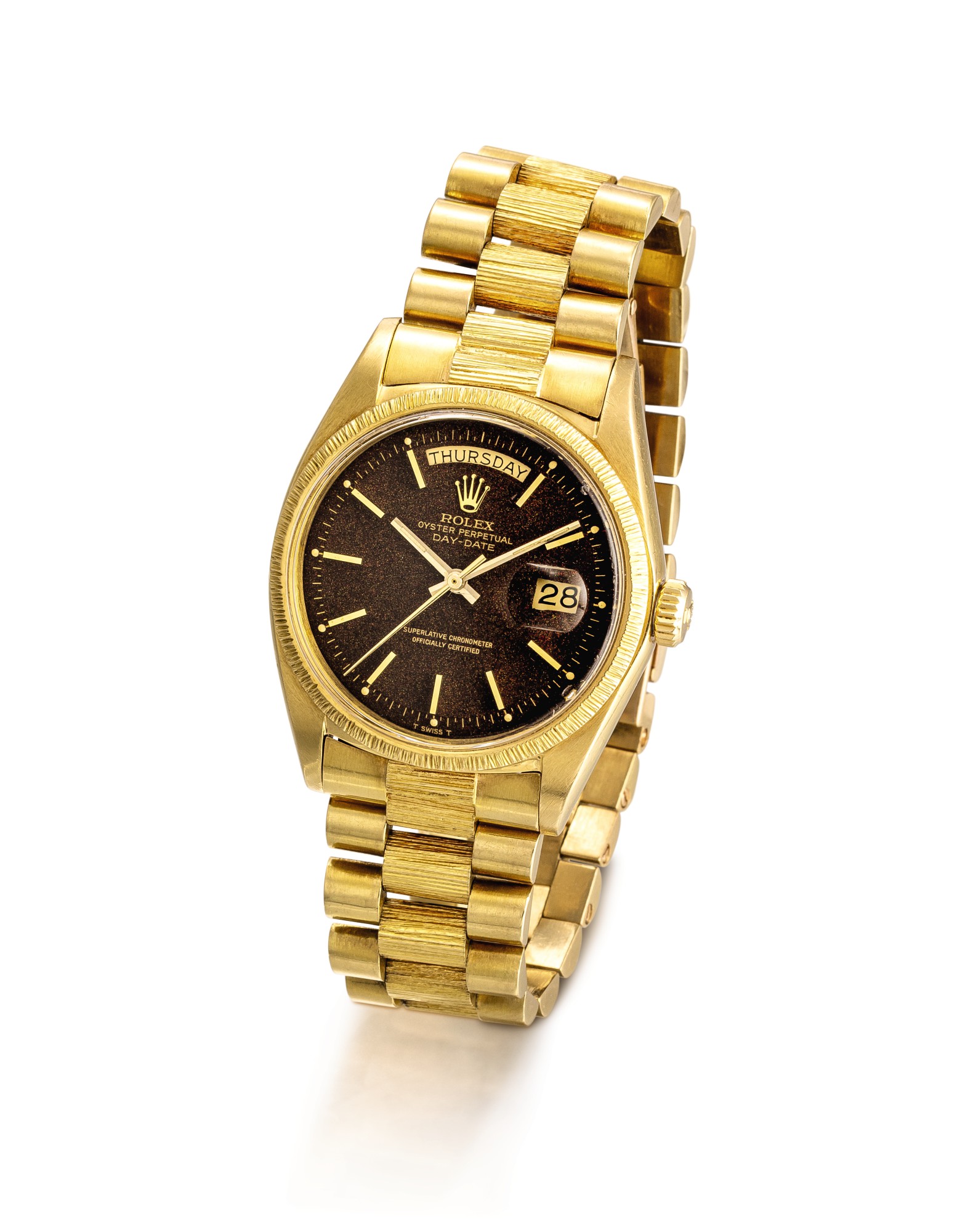 ROLEX | DAY-DATE, REFERENCE 1807, A YELLOW GOLD WRISTWATCH WITH DAY ...