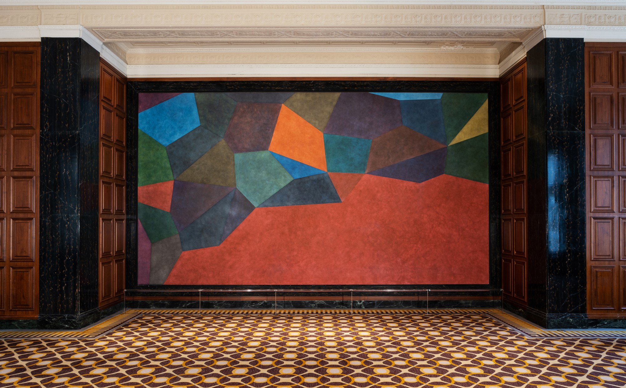 Wall Drawing #650: Continuous Forms with Color Ink Washes Superimposed ...