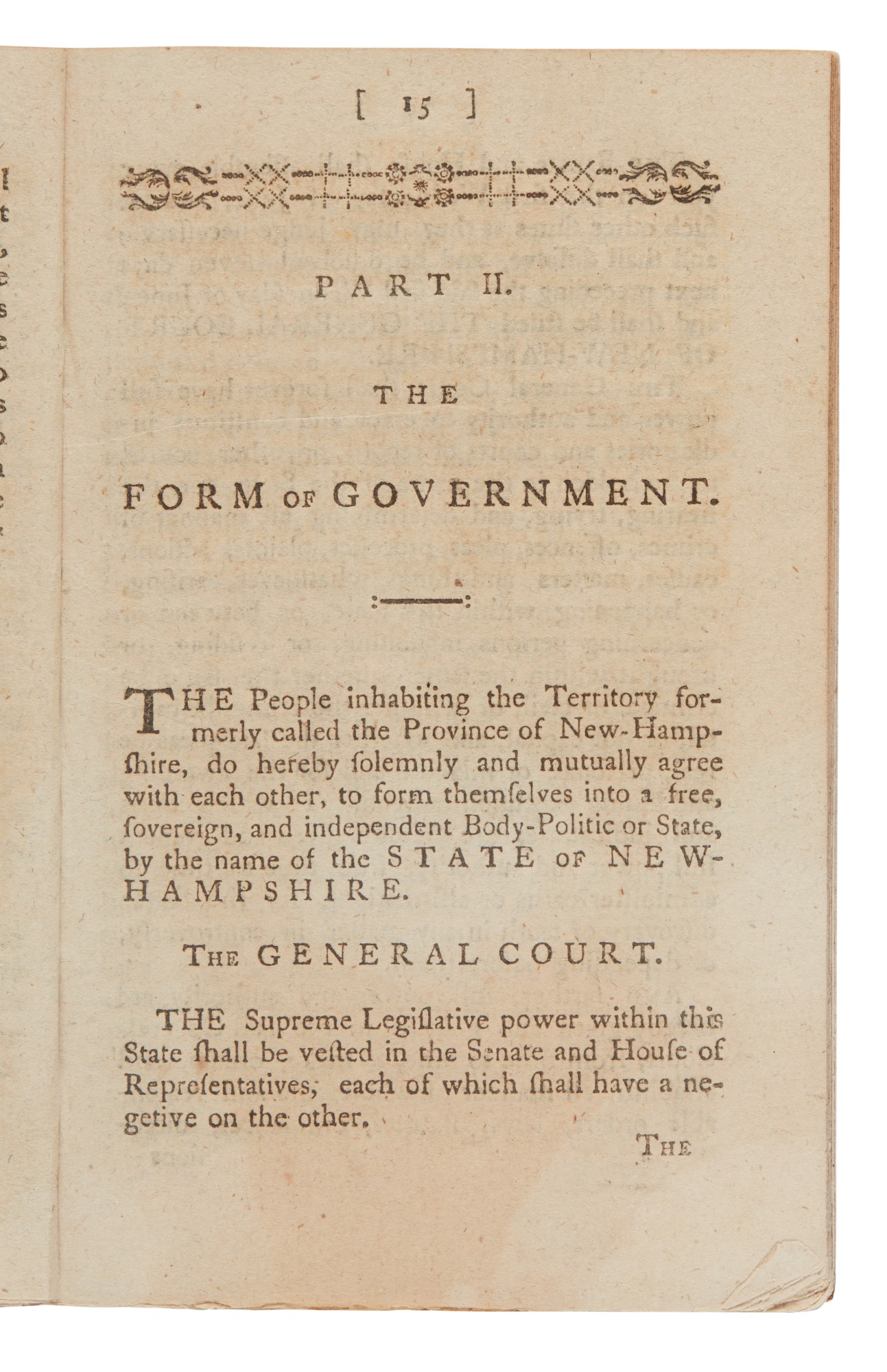New Hampshire | The state's first constitution approved by the people ...