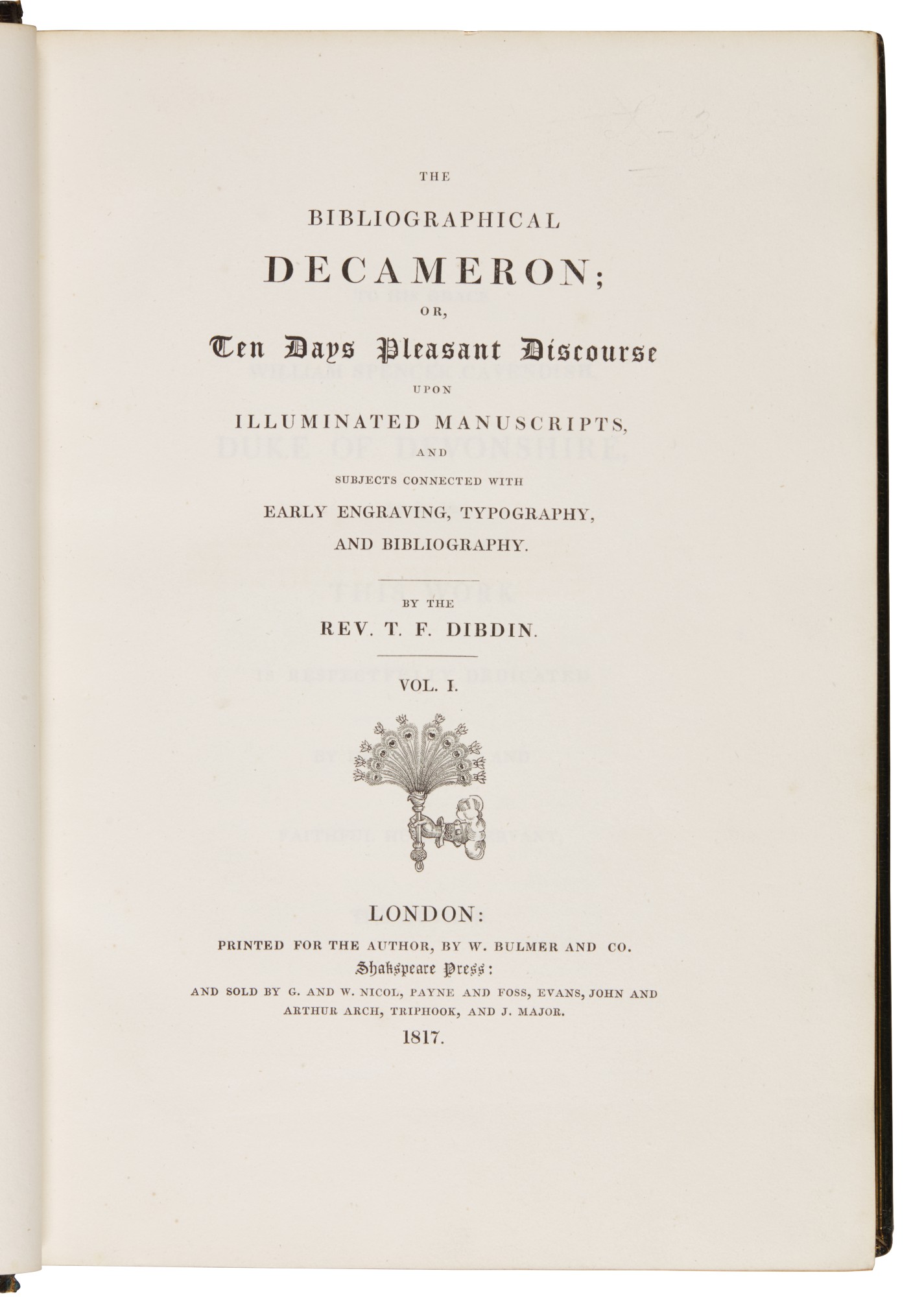Dibdin, The bibliographical Decameron,1817 | English Literature ...