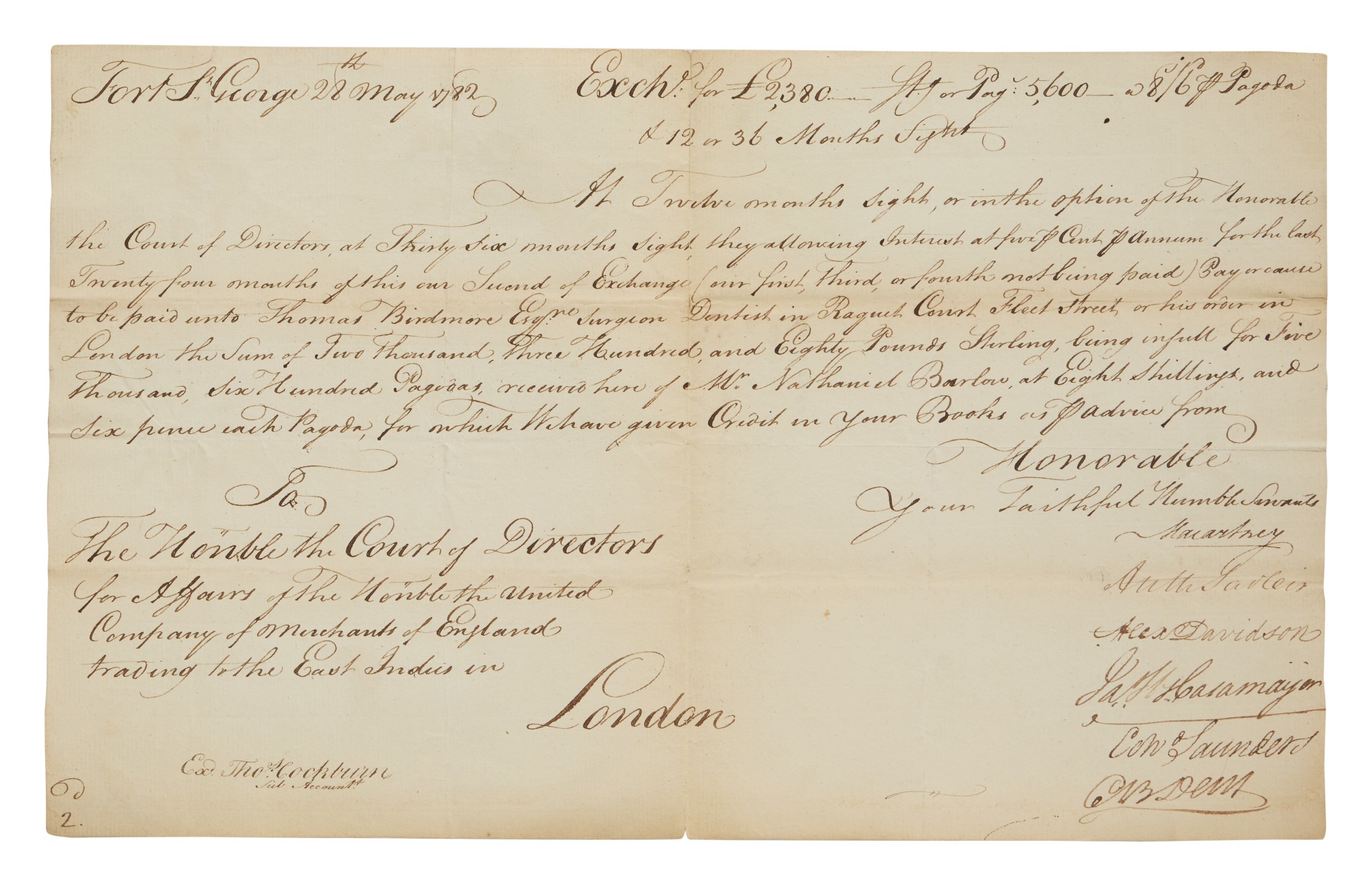 Macartney, George, 1st Earl Macartney | "I shall ... give the best ...